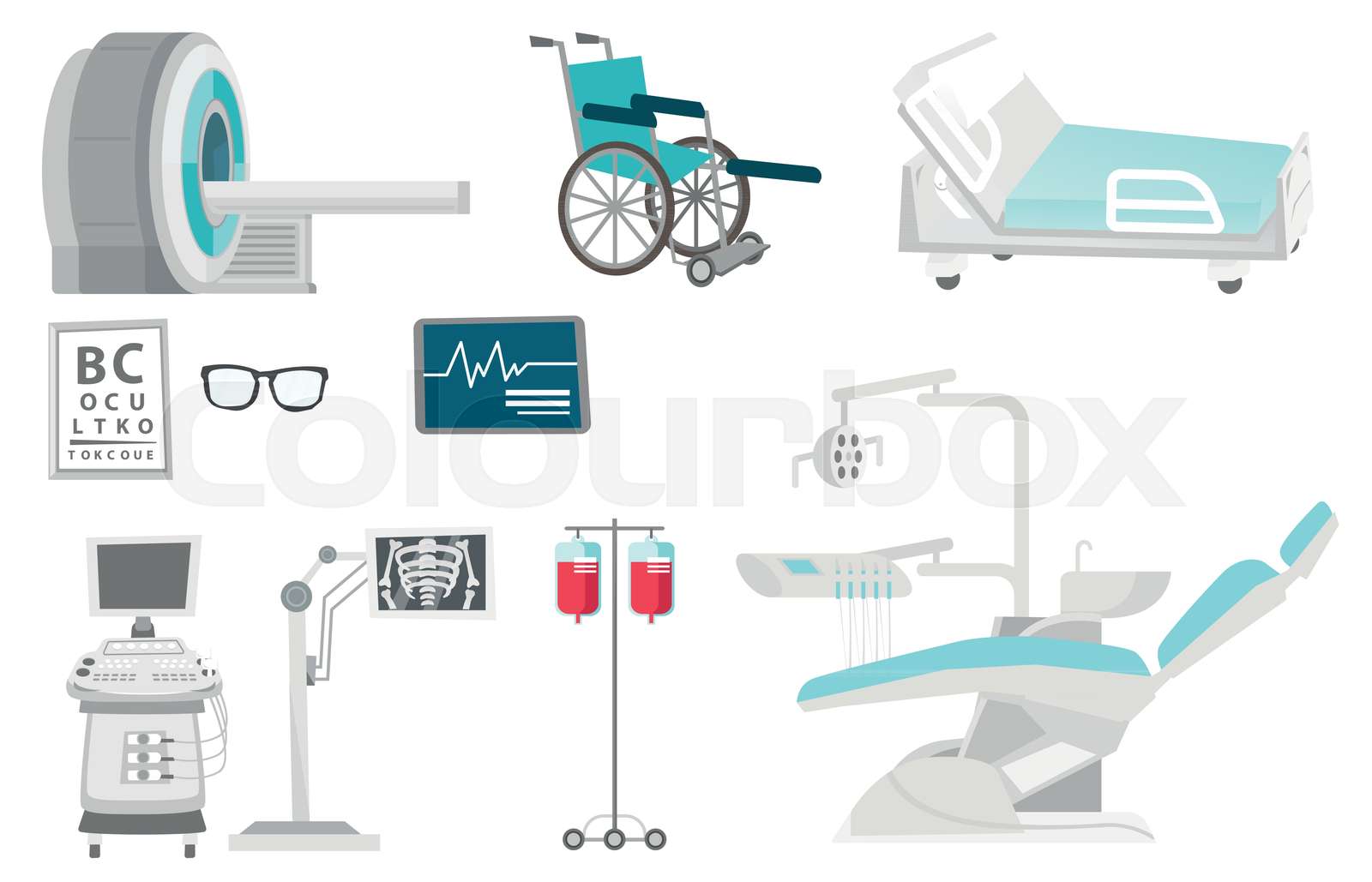 Cartoon Doctor Equipment