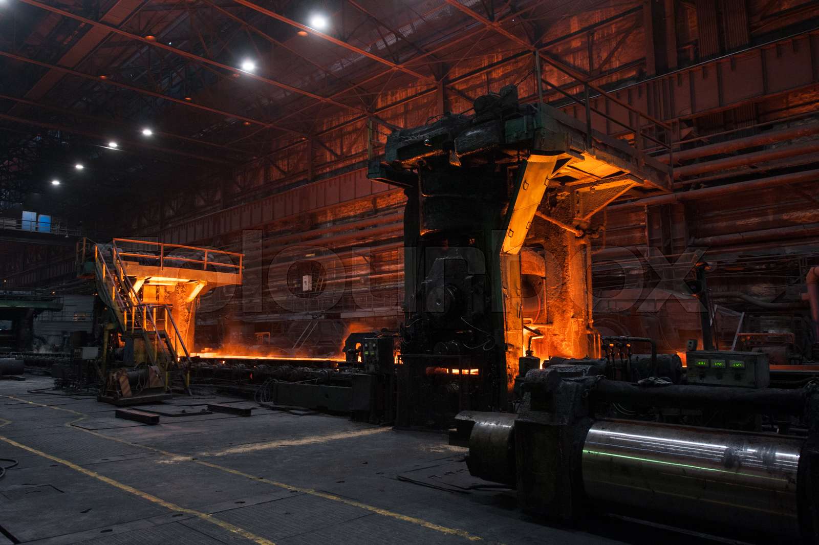 The production process in the rolling mill | Stock image | Colourbox