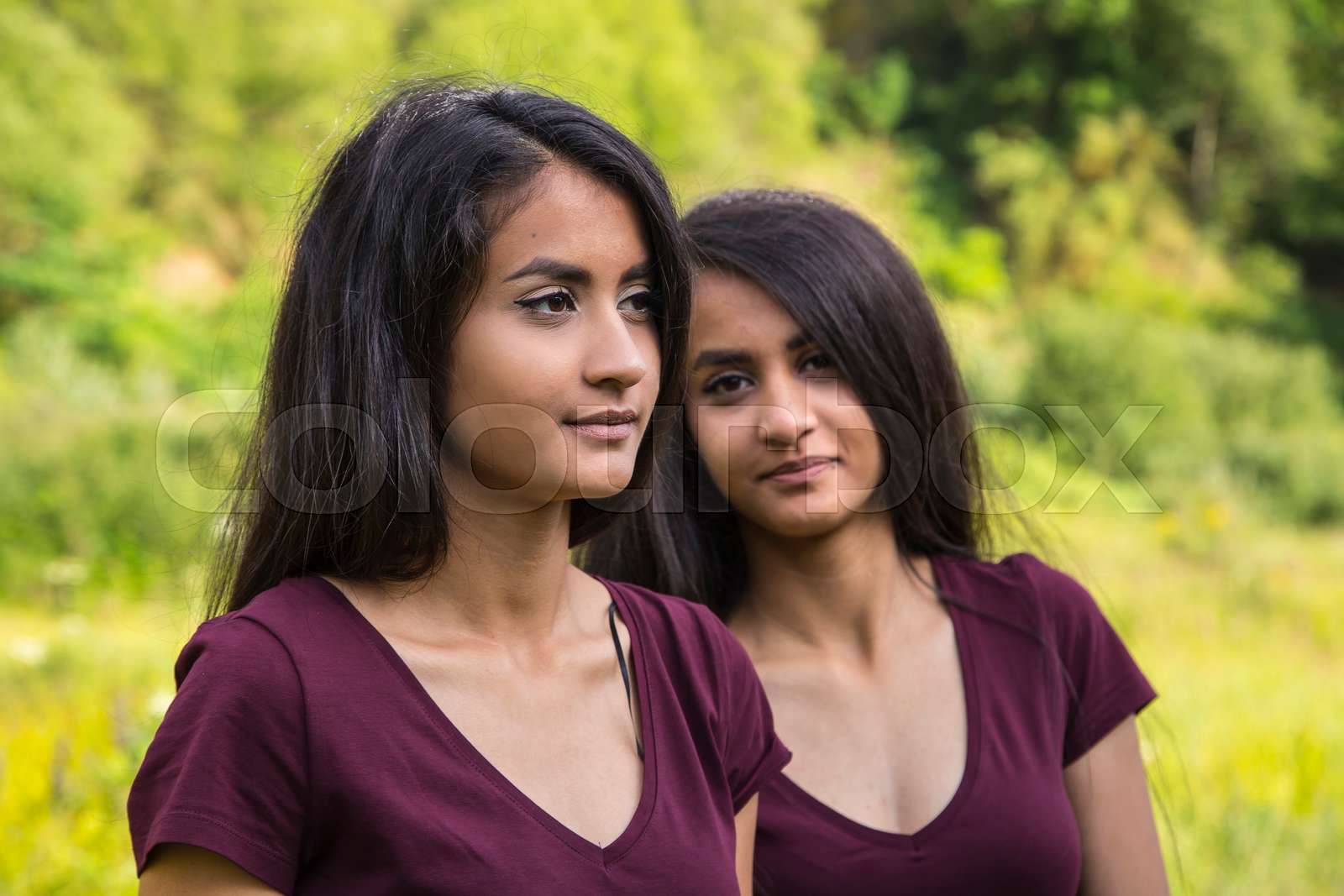Beautiful female twins | Stock image | Colourbox