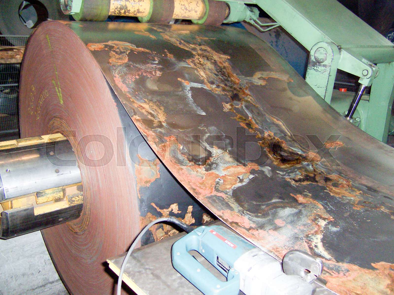 Damaged metal coils | Stock image | Colourbox