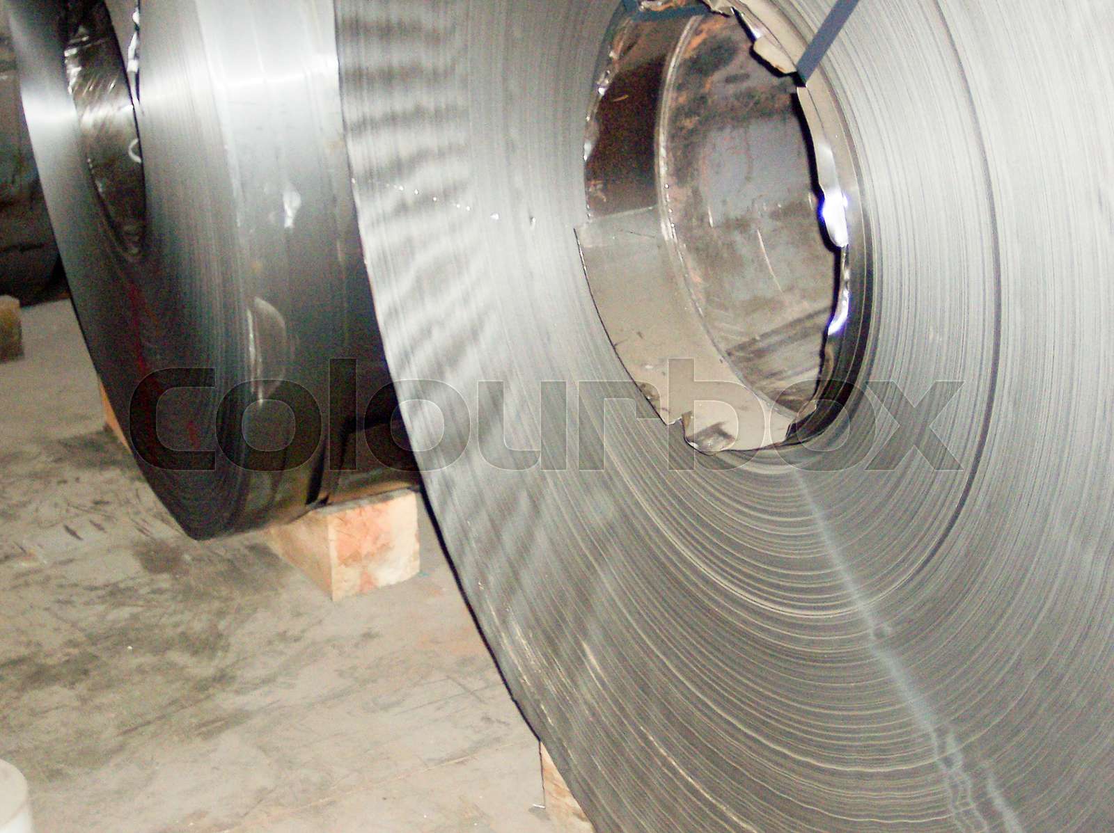 Damaged metal coils | Stock image | Colourbox