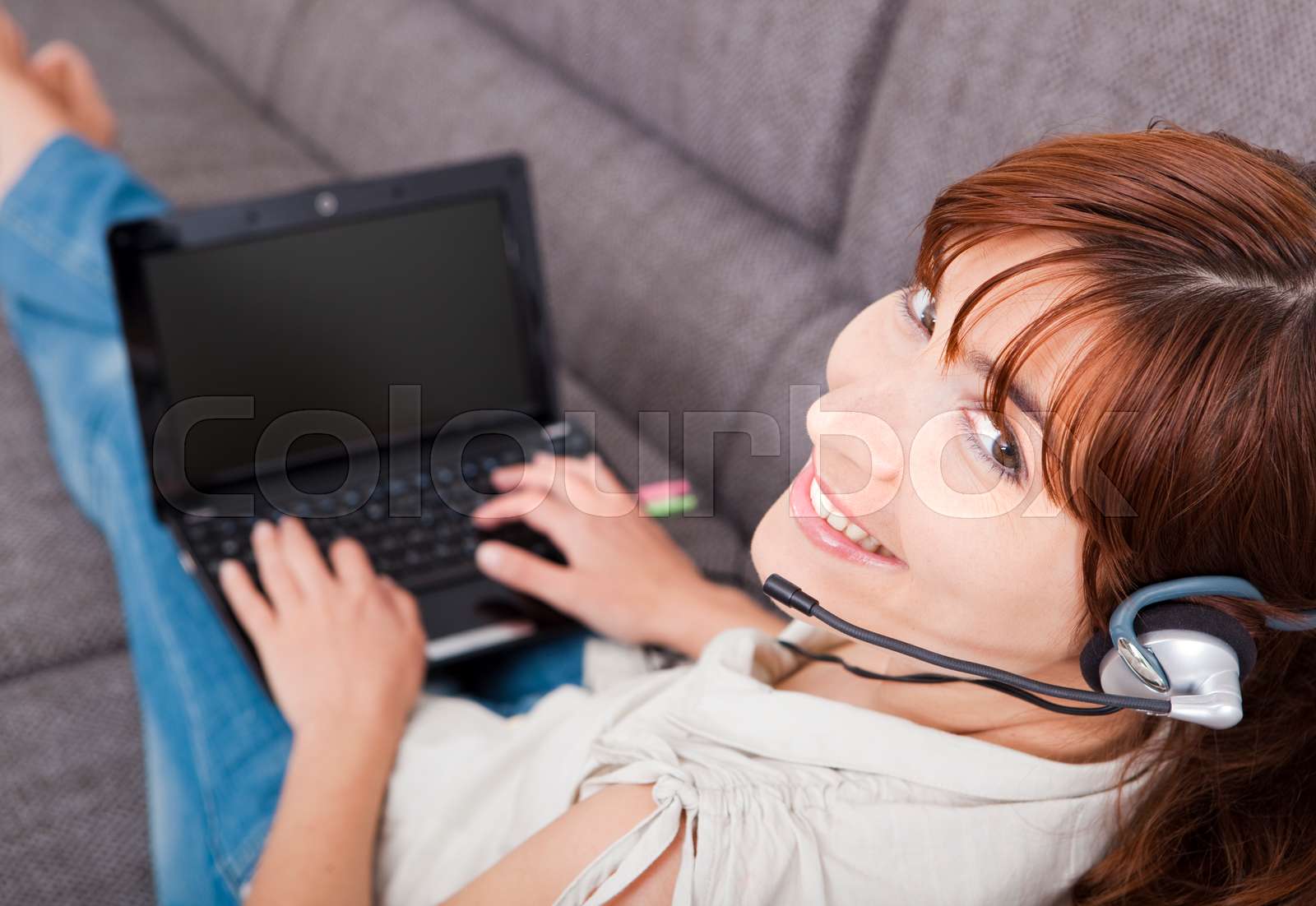 Online conversation | Stock image | Colourbox