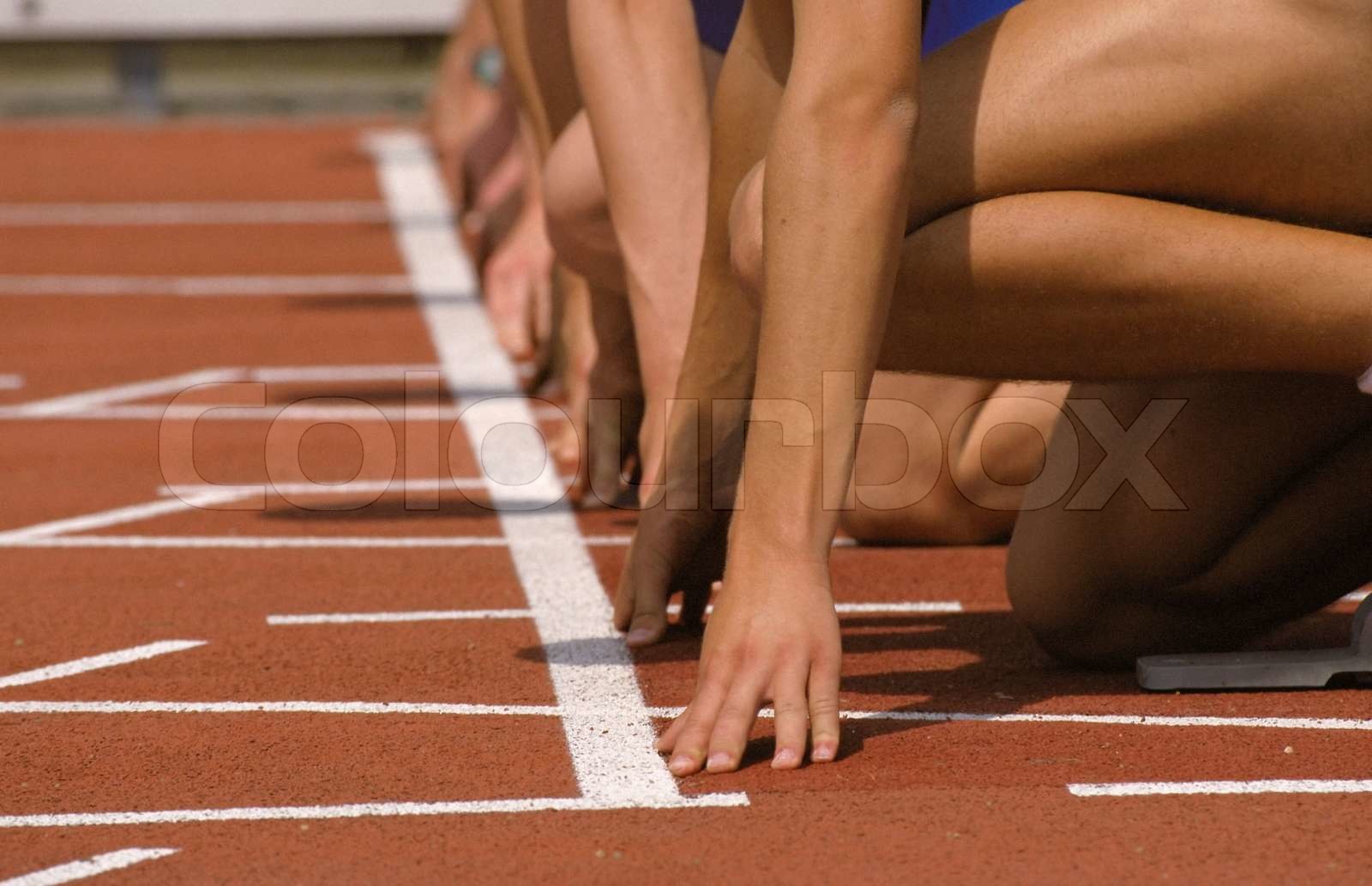 Runners an der Startlinie | Stock Bild | Colourbox