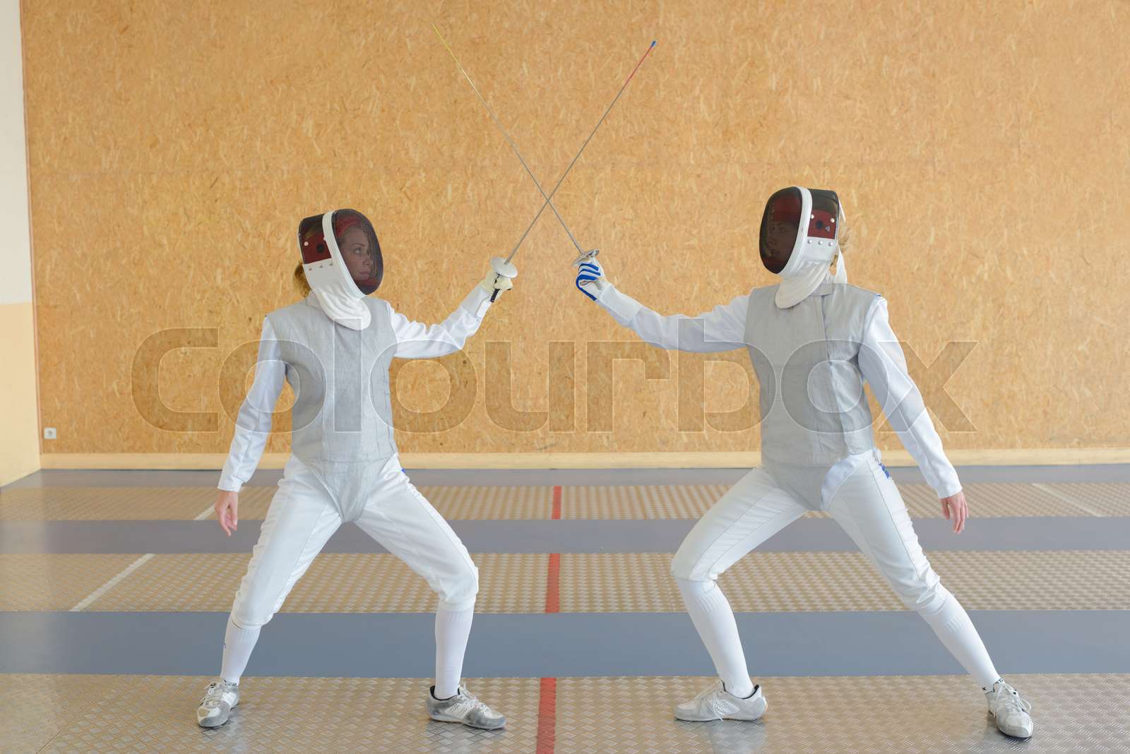 Fencing duel | Stock image | Colourbox