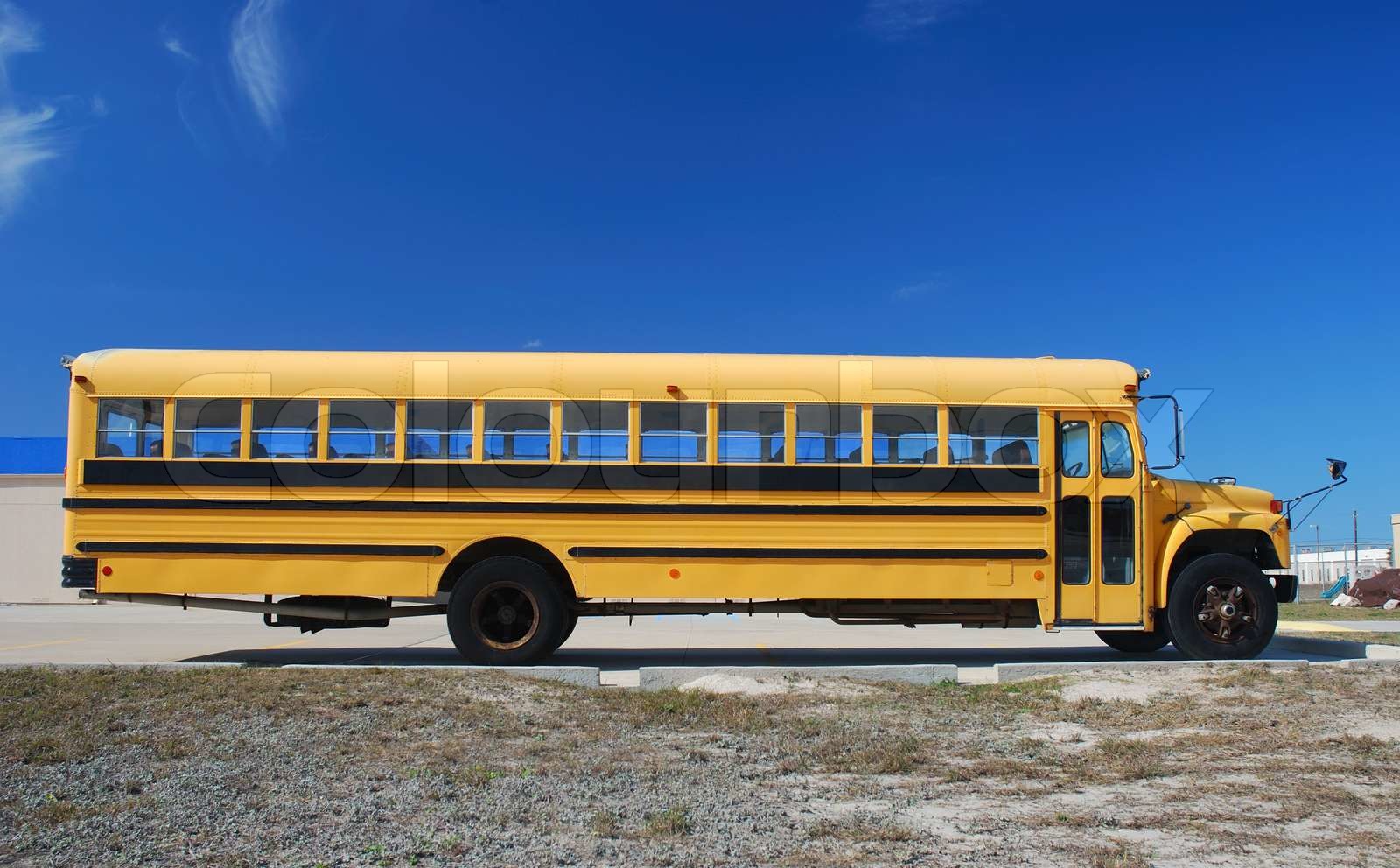 Yellow school bus | Stock image | Colourbox