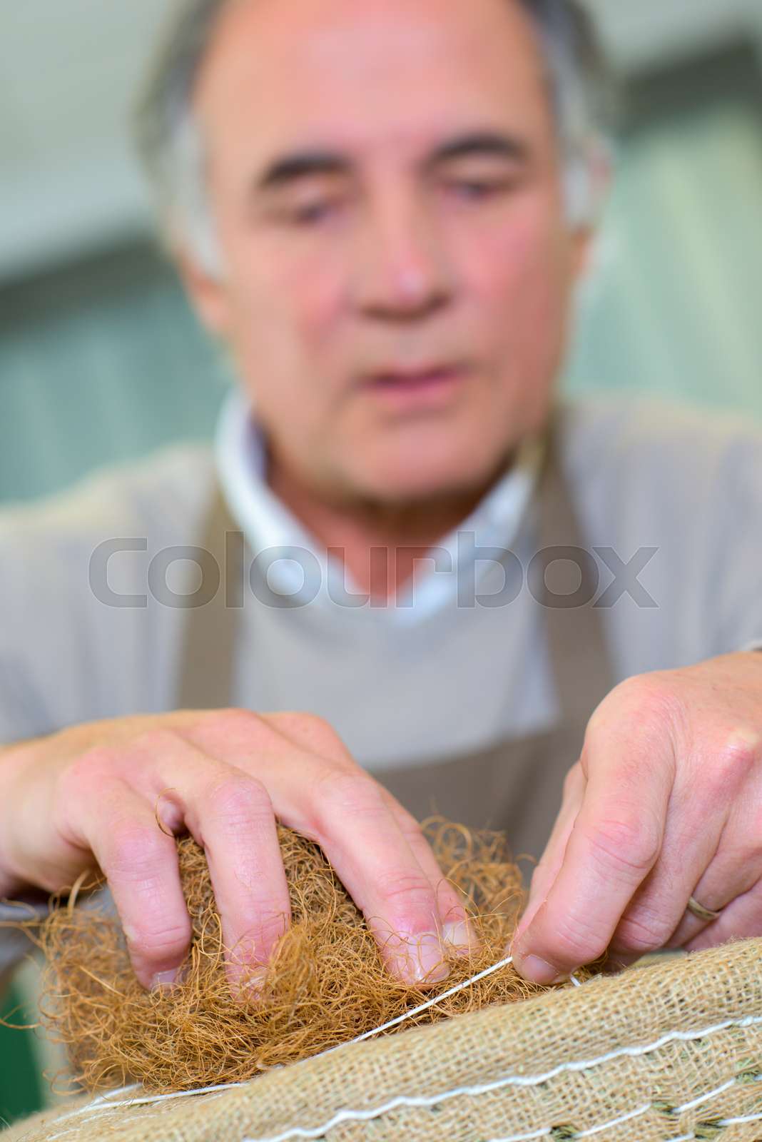 craftsman making a chair | Stock image | Colourbox