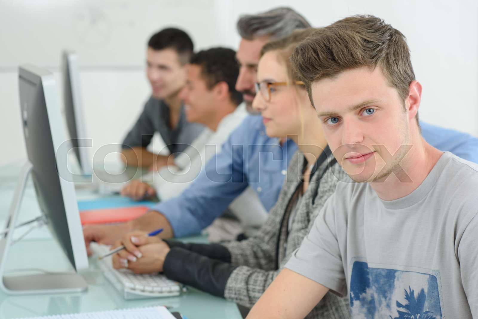 Students using computers | Stock image | Colourbox