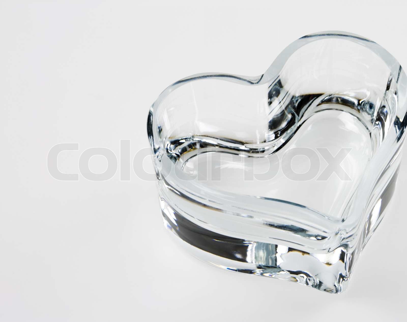 Glass heart | Stock image | Colourbox