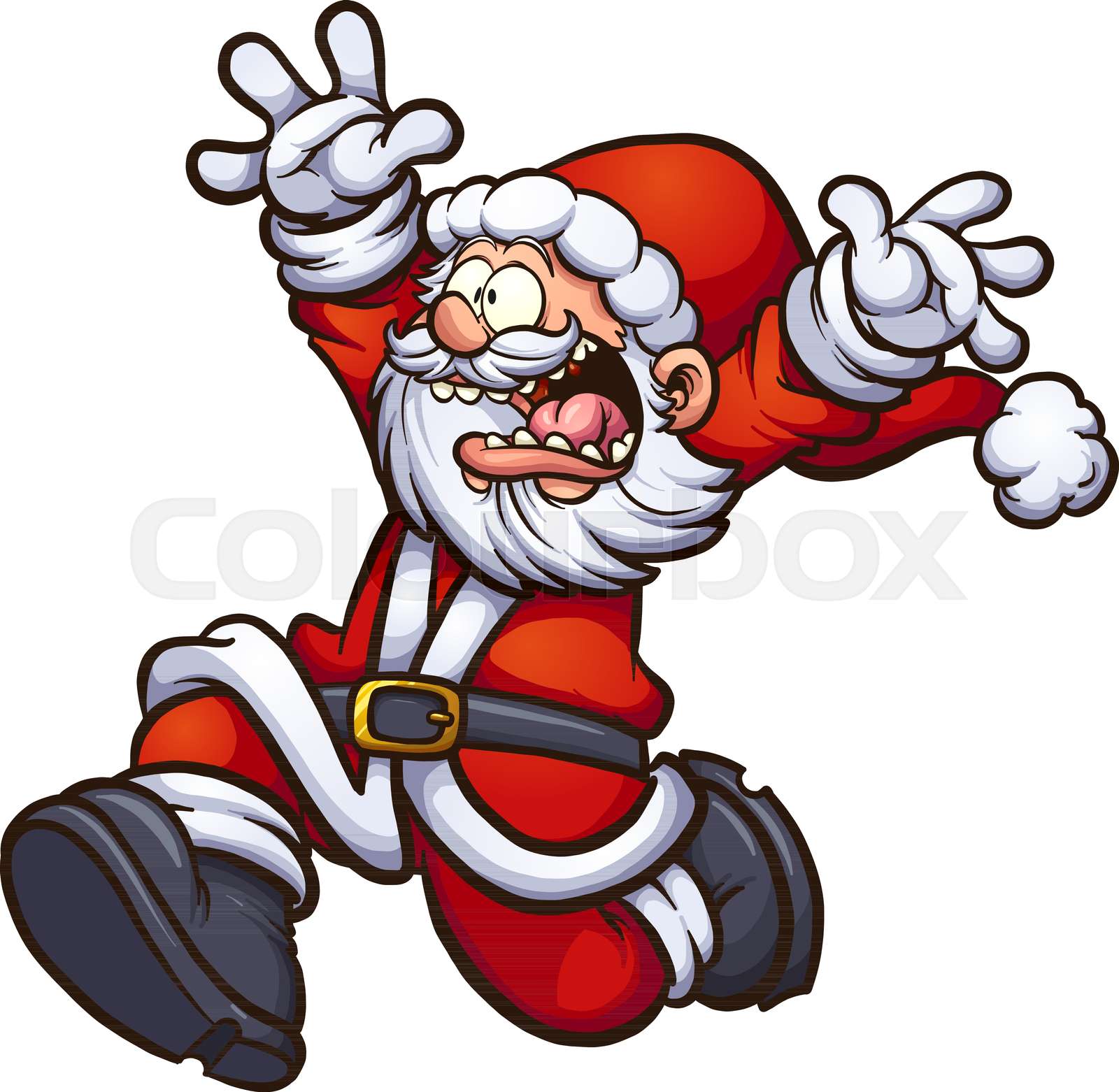 Scared Santa Claus | Stock vector | Colourbox