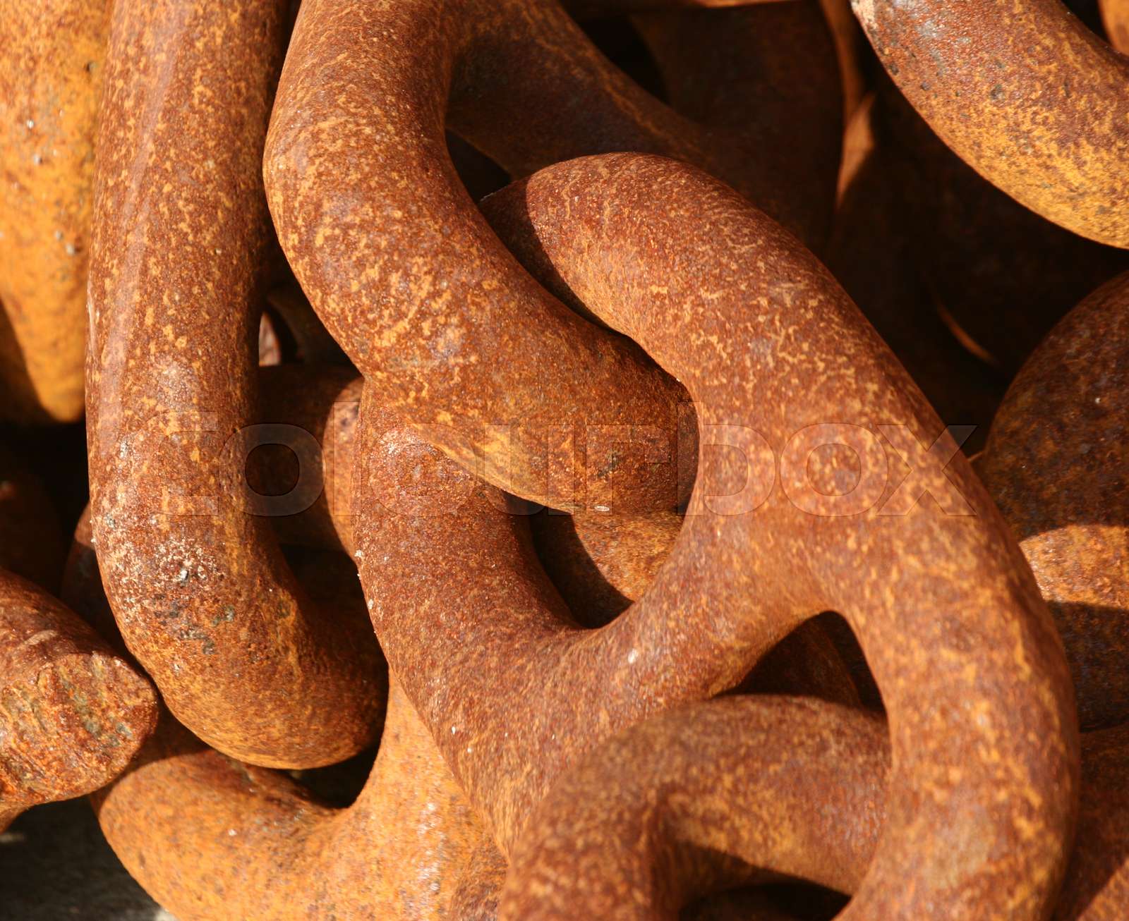 Rusted chain | Stock image | Colourbox