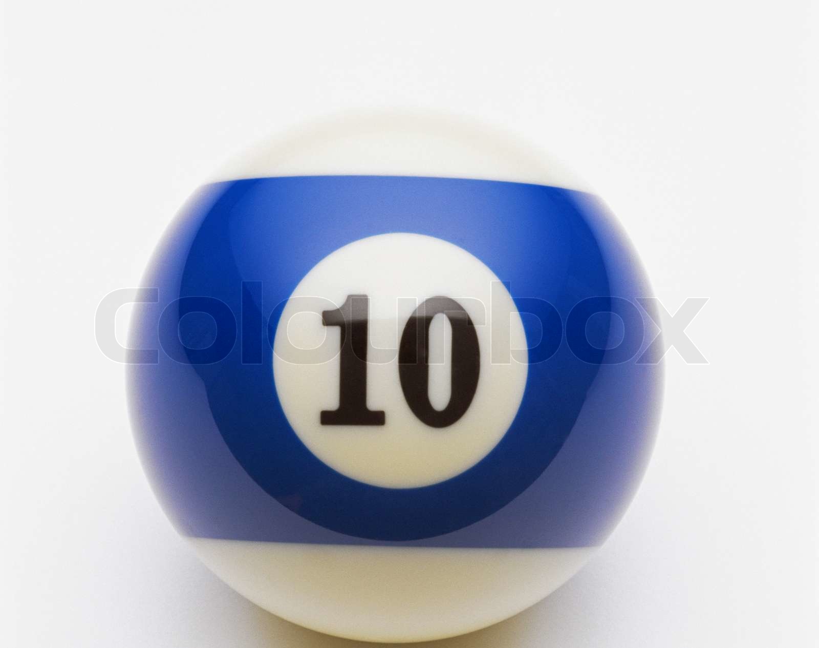 Blue pool ball | Stock image | Colourbox