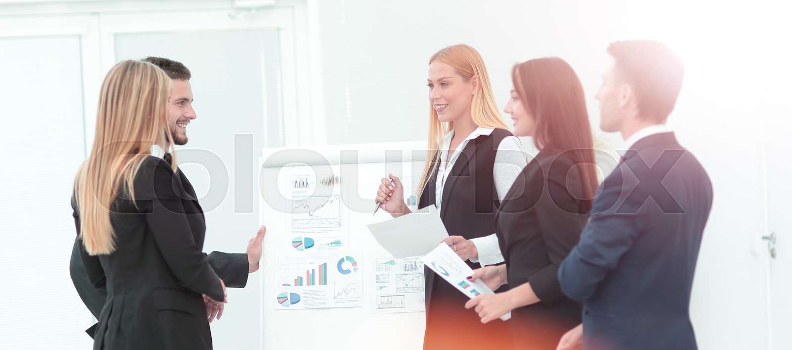 Associate consultant and business team conducted a working meeting ...