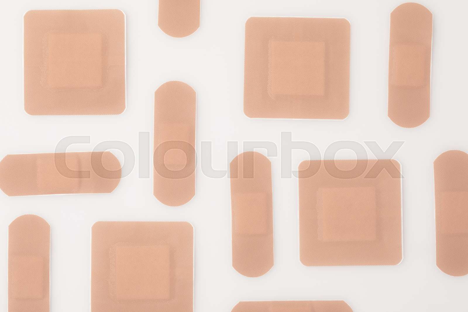 set of beige patches | Stock image | Colourbox