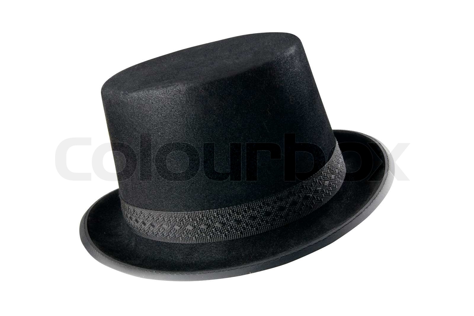 A stylish black hat - isolated with clipping path | Stock image | Colourbox