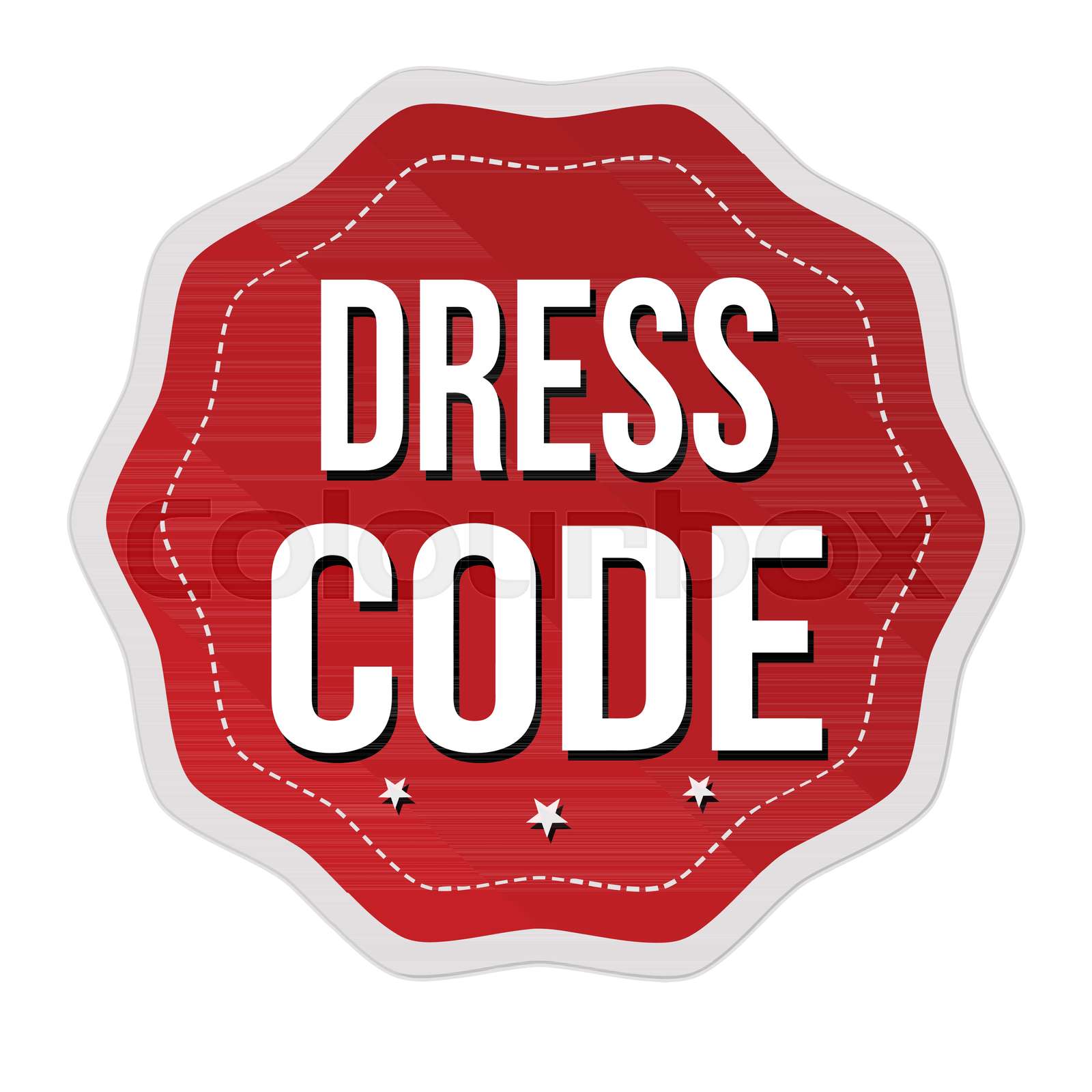 Dress code label or sticker | Stock vector | Colourbox