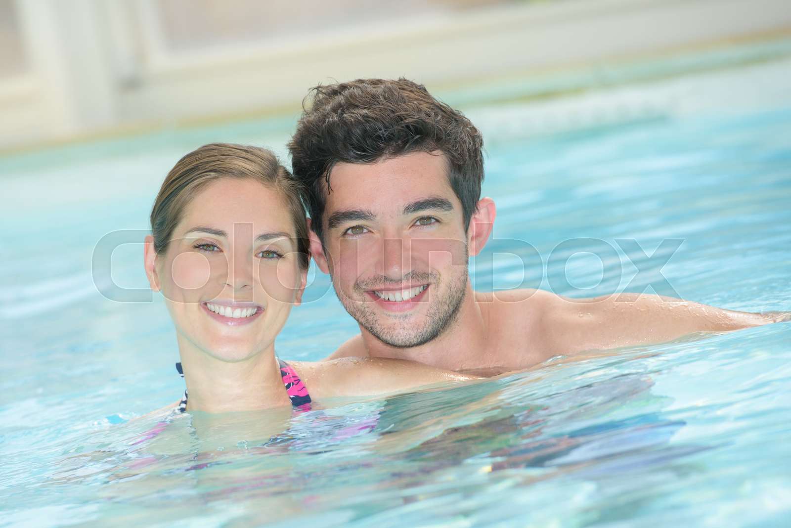 couple in the swimming pool | Stock image | Colourbox