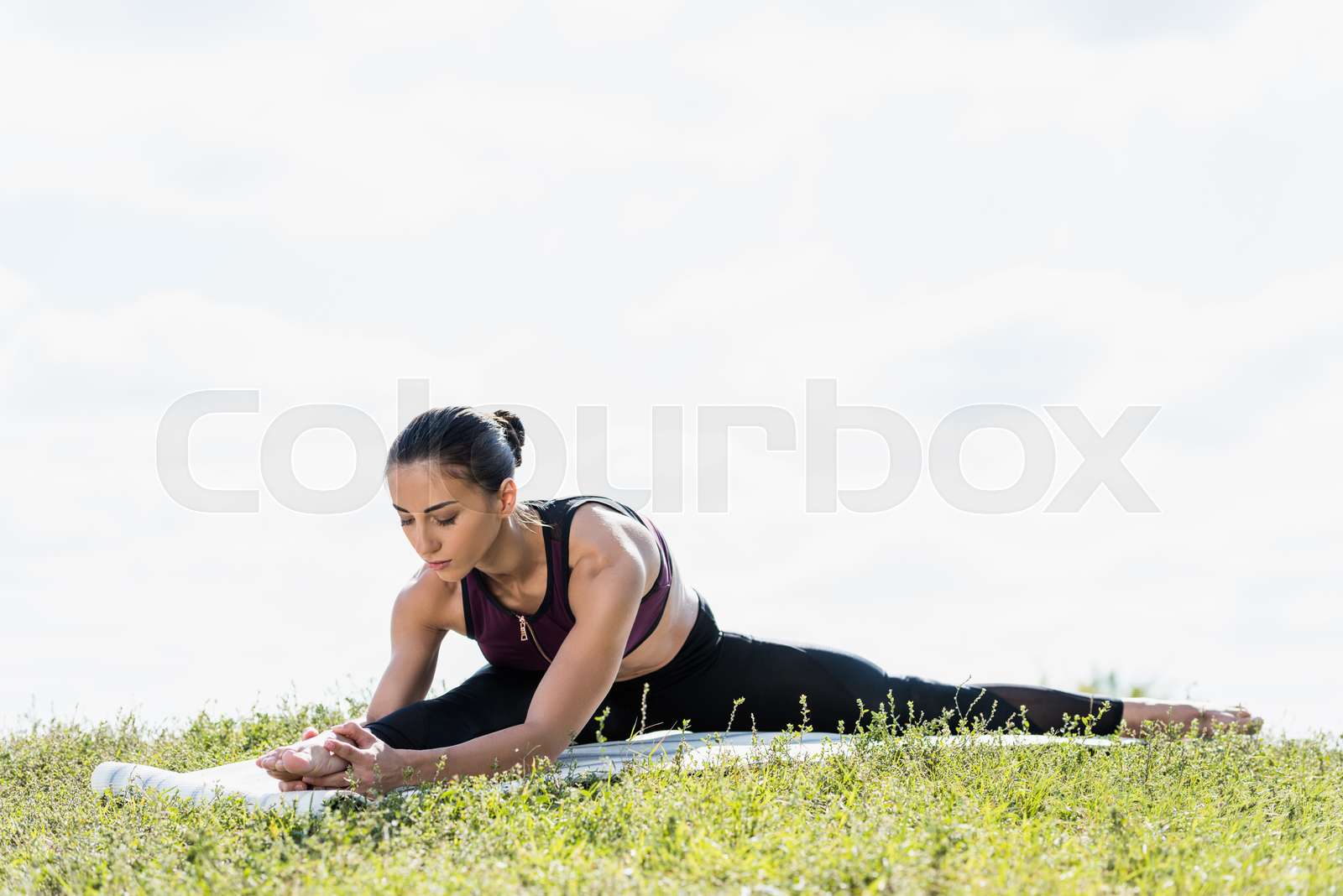 woman bending forward | Stock image | Colourbox