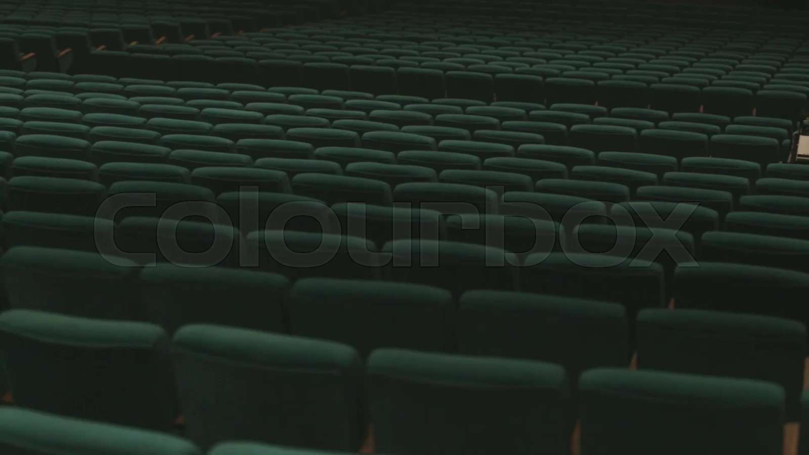 Soft empty seats in big concert hall | Stock video | Colourbox