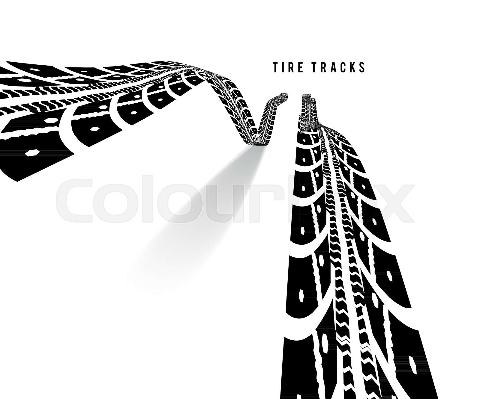 Tire Tracks Vector