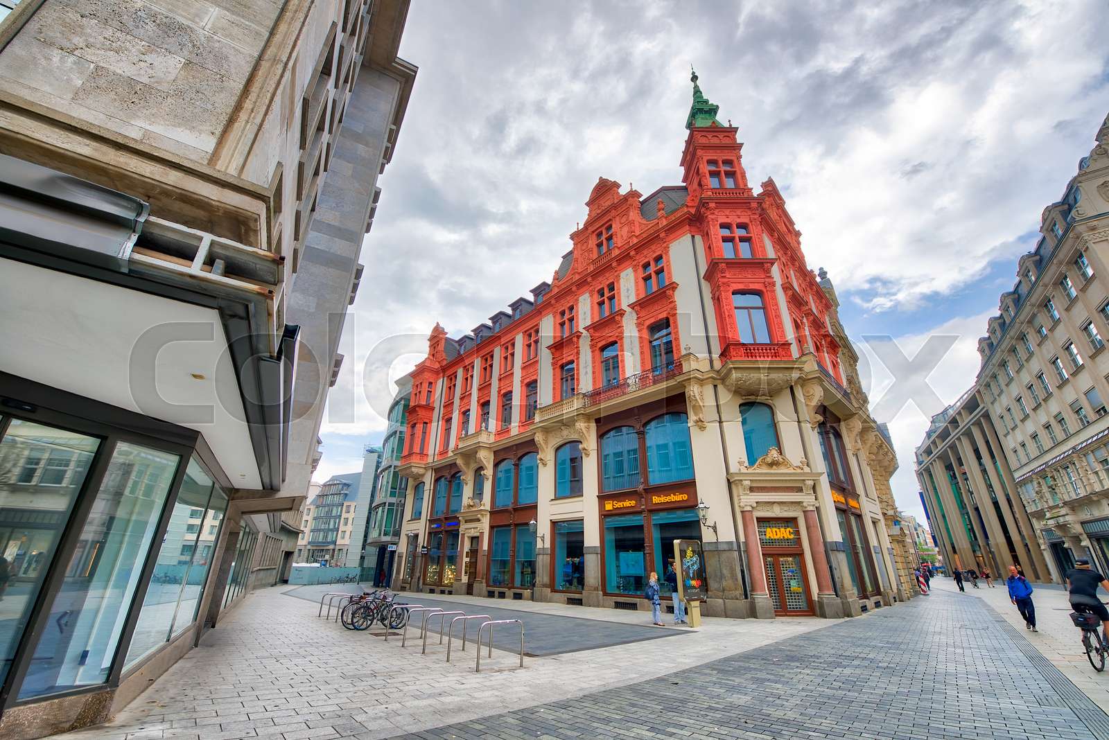 LEIPZIG, GERMANY - JULY 17, 2016: Tourists visit city center. Leipzig ...