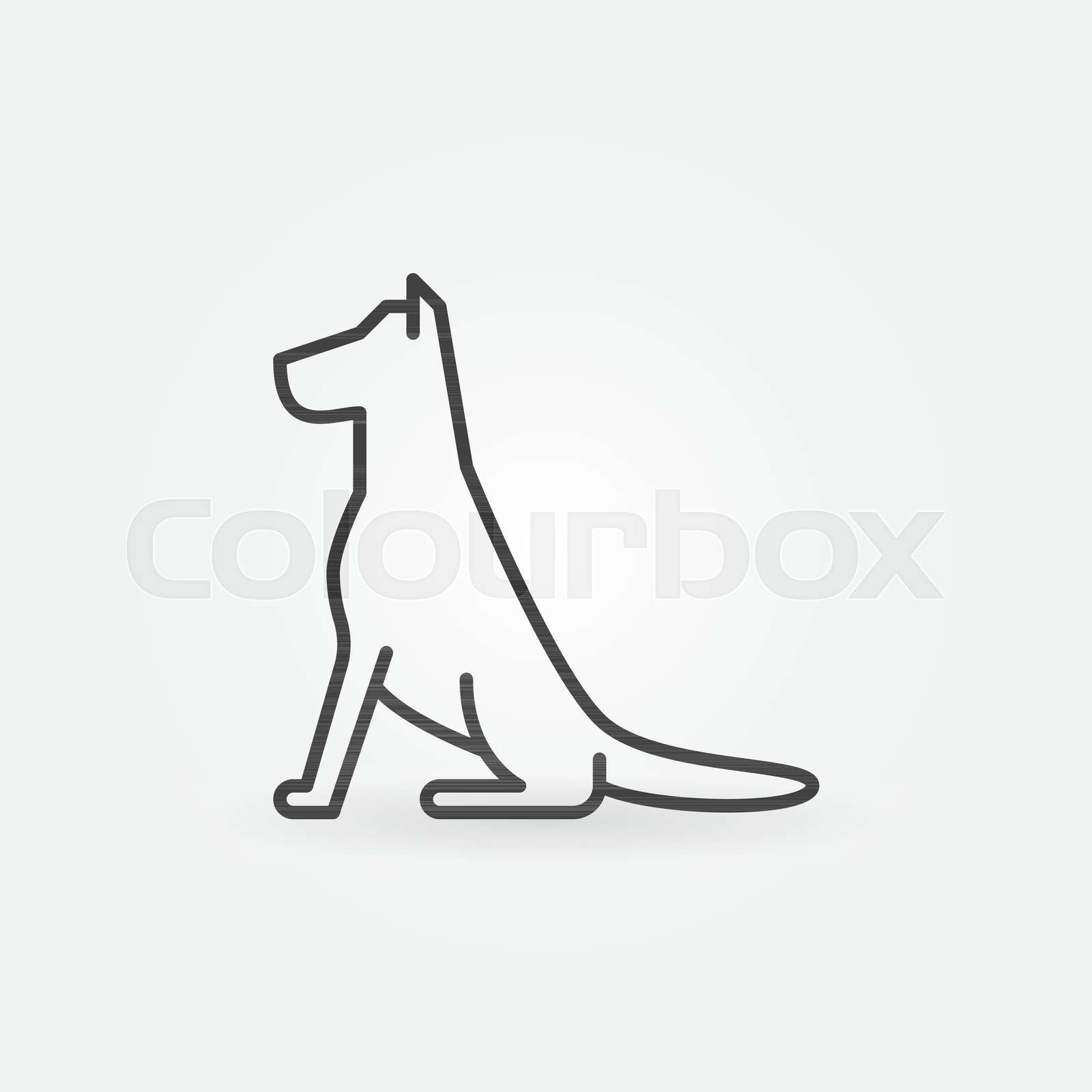 Sitting Dog Vector
