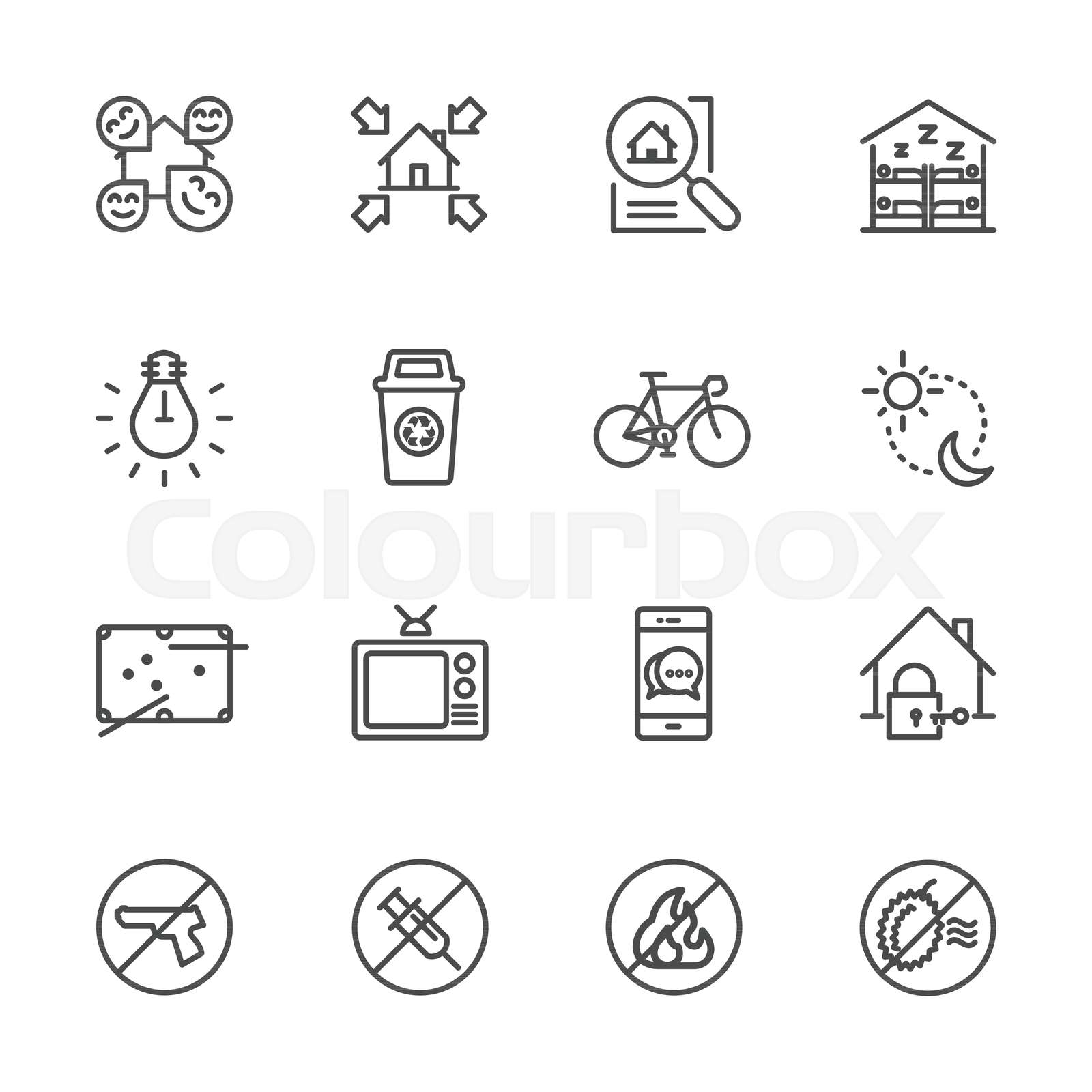 icon, teilen, piktogramm | Stock-Vektor | Colourbox