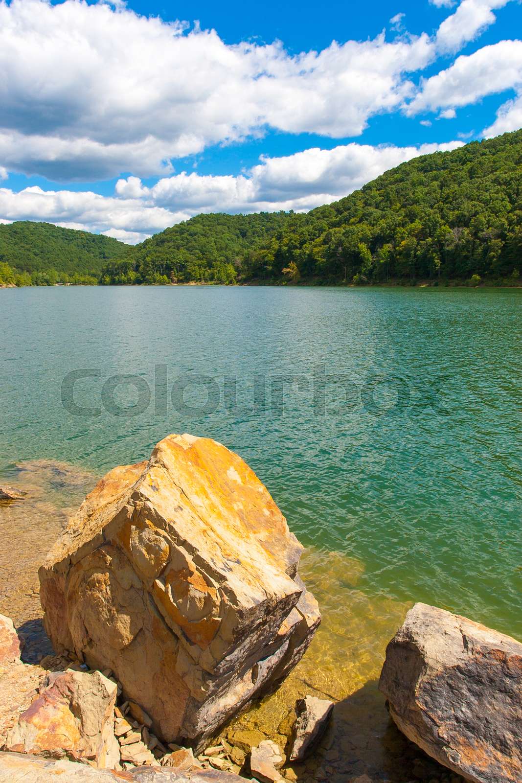 Summer day on lake. | Stock image | Colourbox
