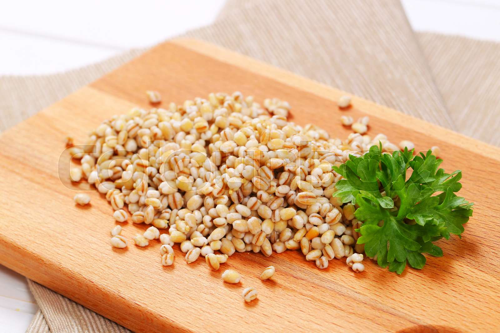 cooked pearl barley | Stock image | Colourbox