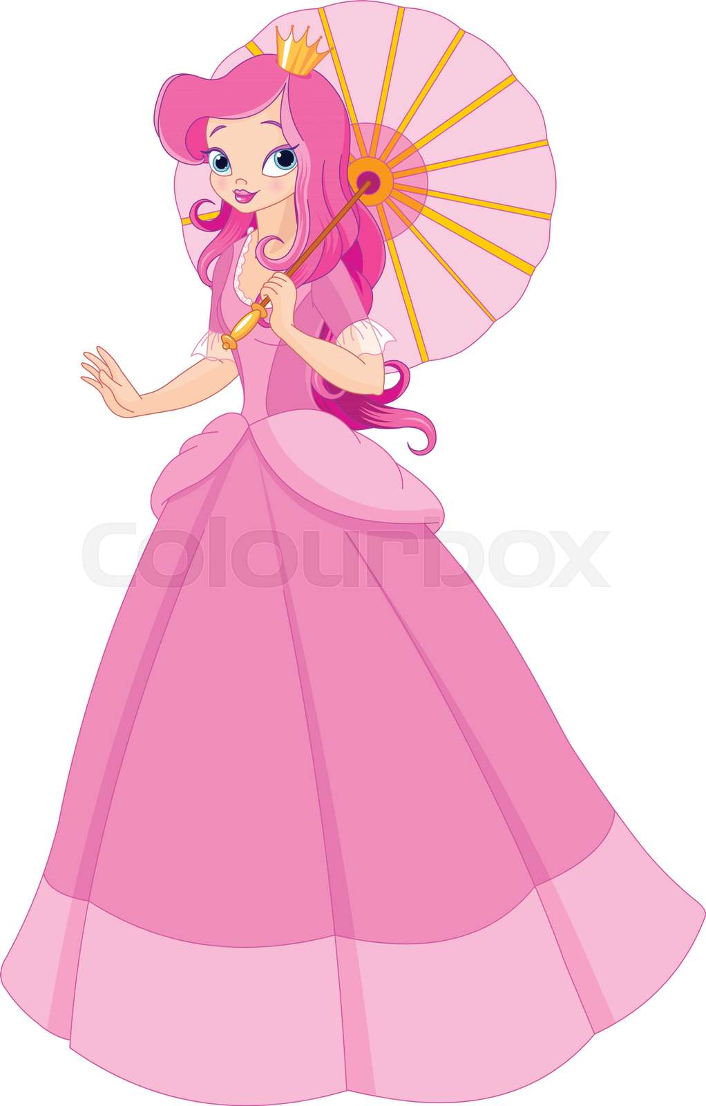 Beautiful Princess at Summer Day | Stock vector | Colourbox