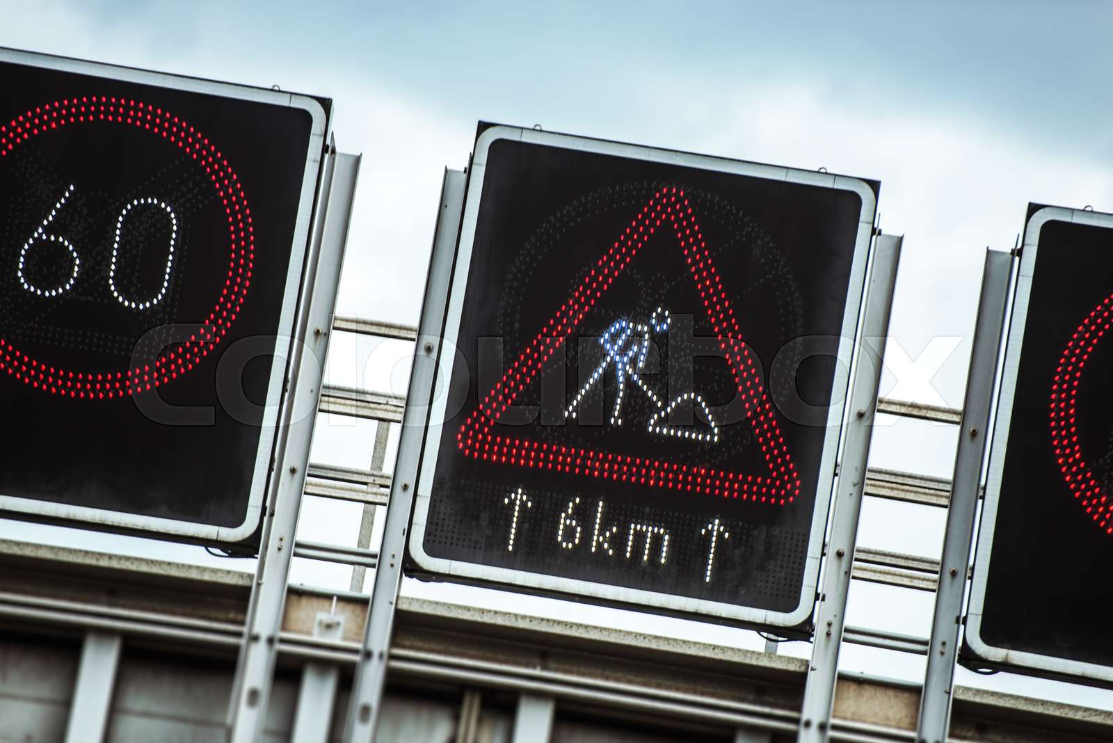 Electronic Traffic Signs | Stock image | Colourbox