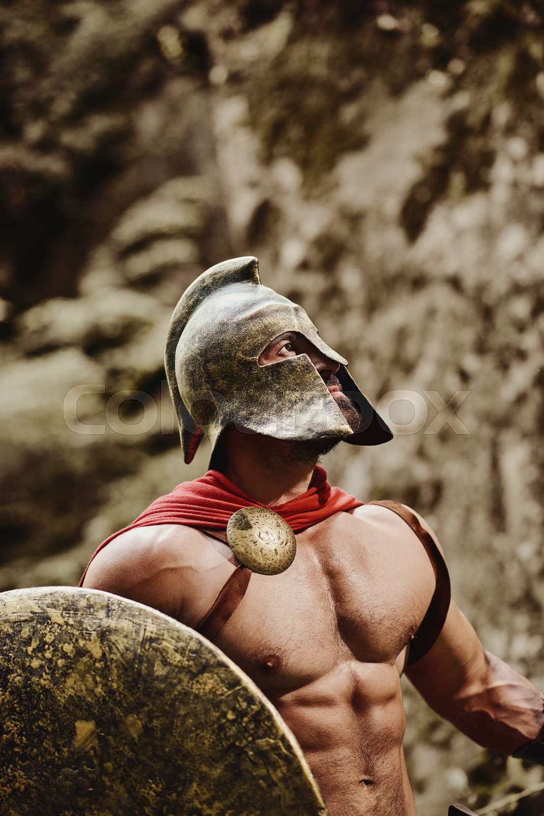 Male model in gladiator outfit | Stock image | Colourbox
