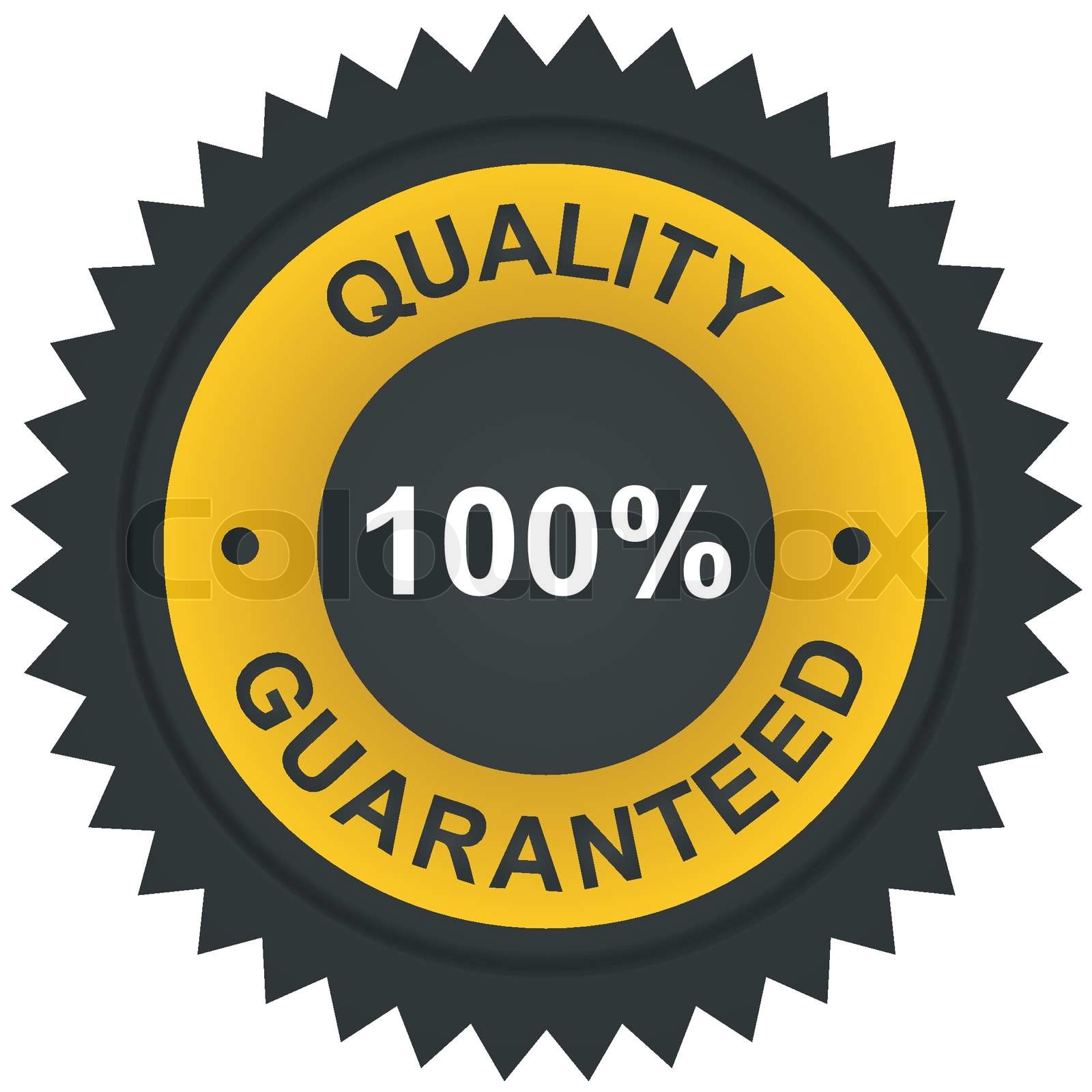 Vector sticker - quality 100% guaranteed | Stock vector | Colourbox