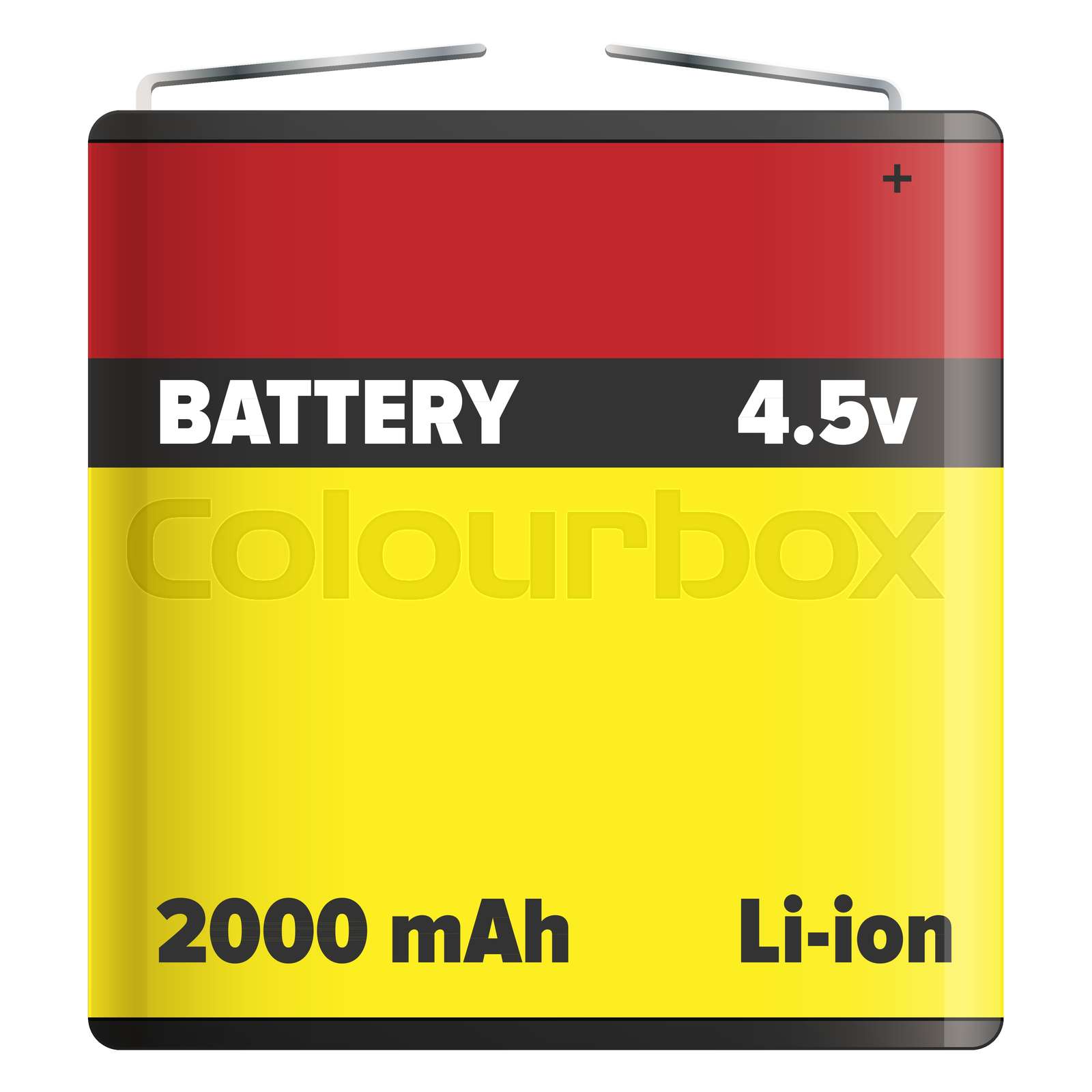 Battery Pack Li-ion or Lithium-ion Isolated White | Stock vector ...