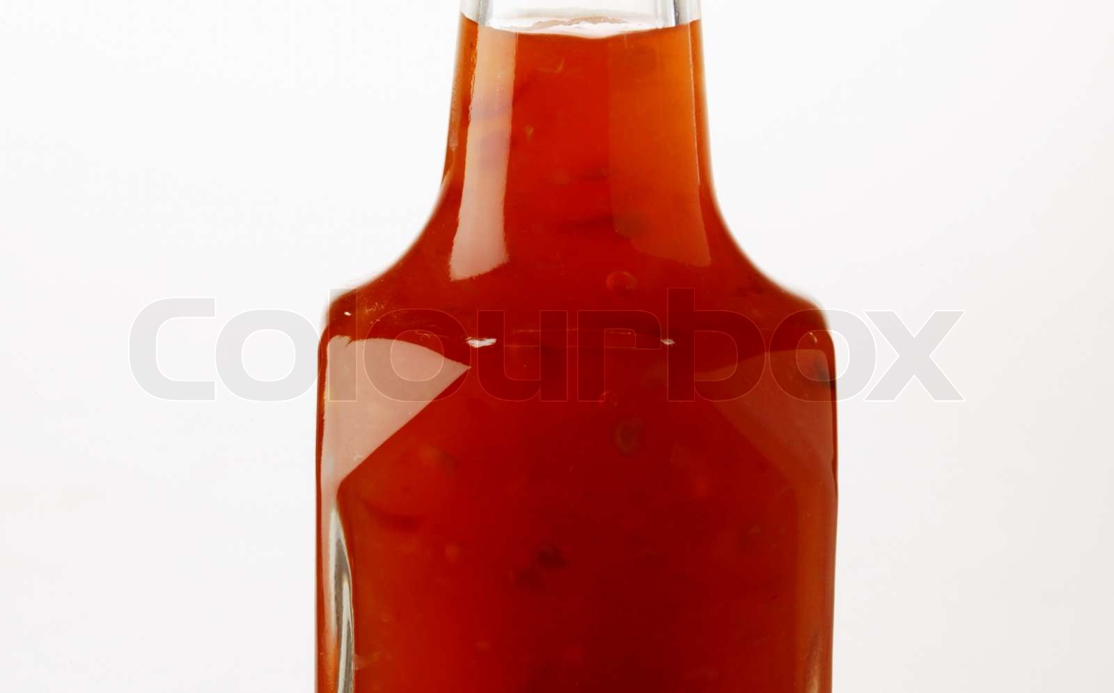 Glass bottle of ketchup | Stock image | Colourbox