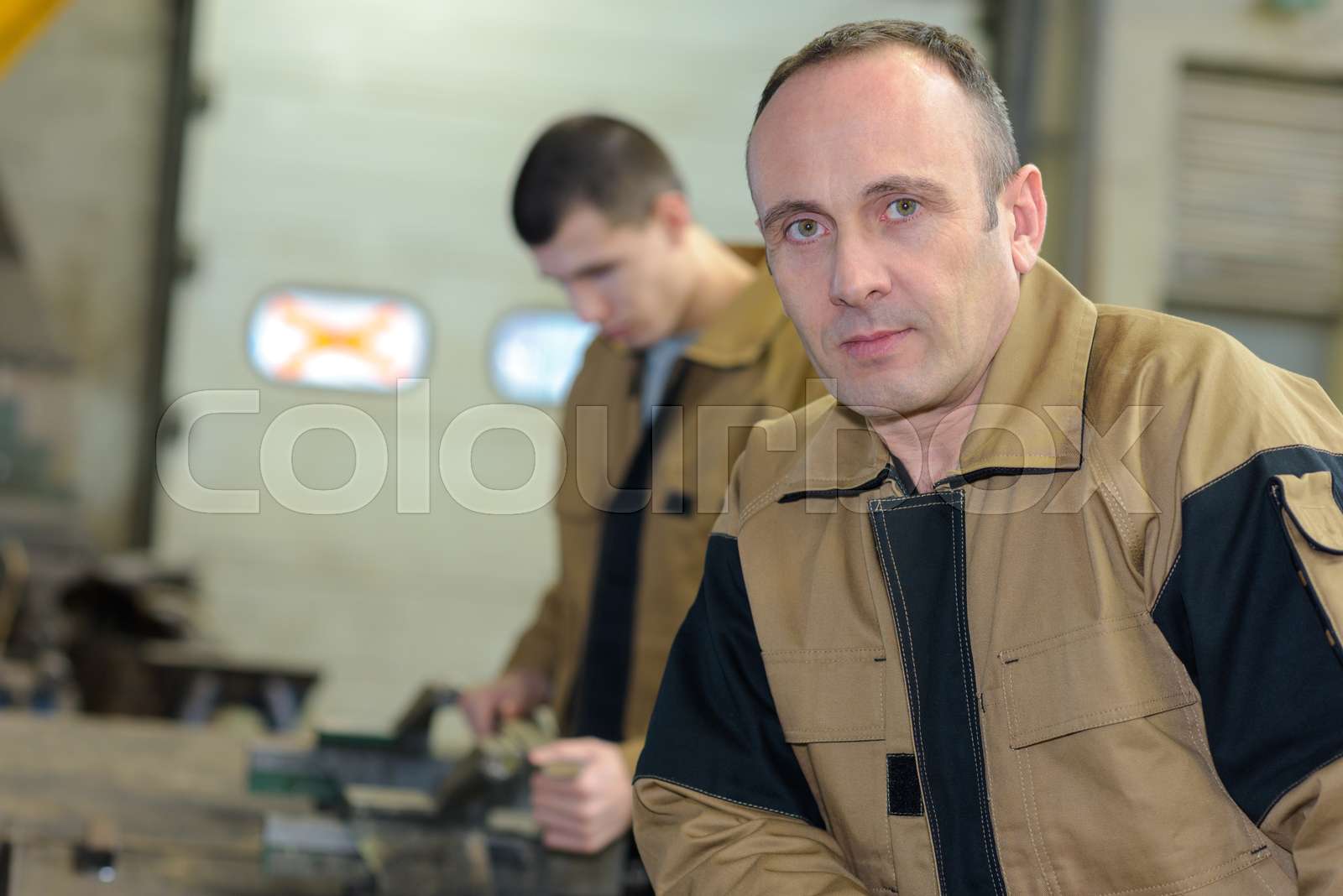 portrait factory man | Stock image | Colourbox