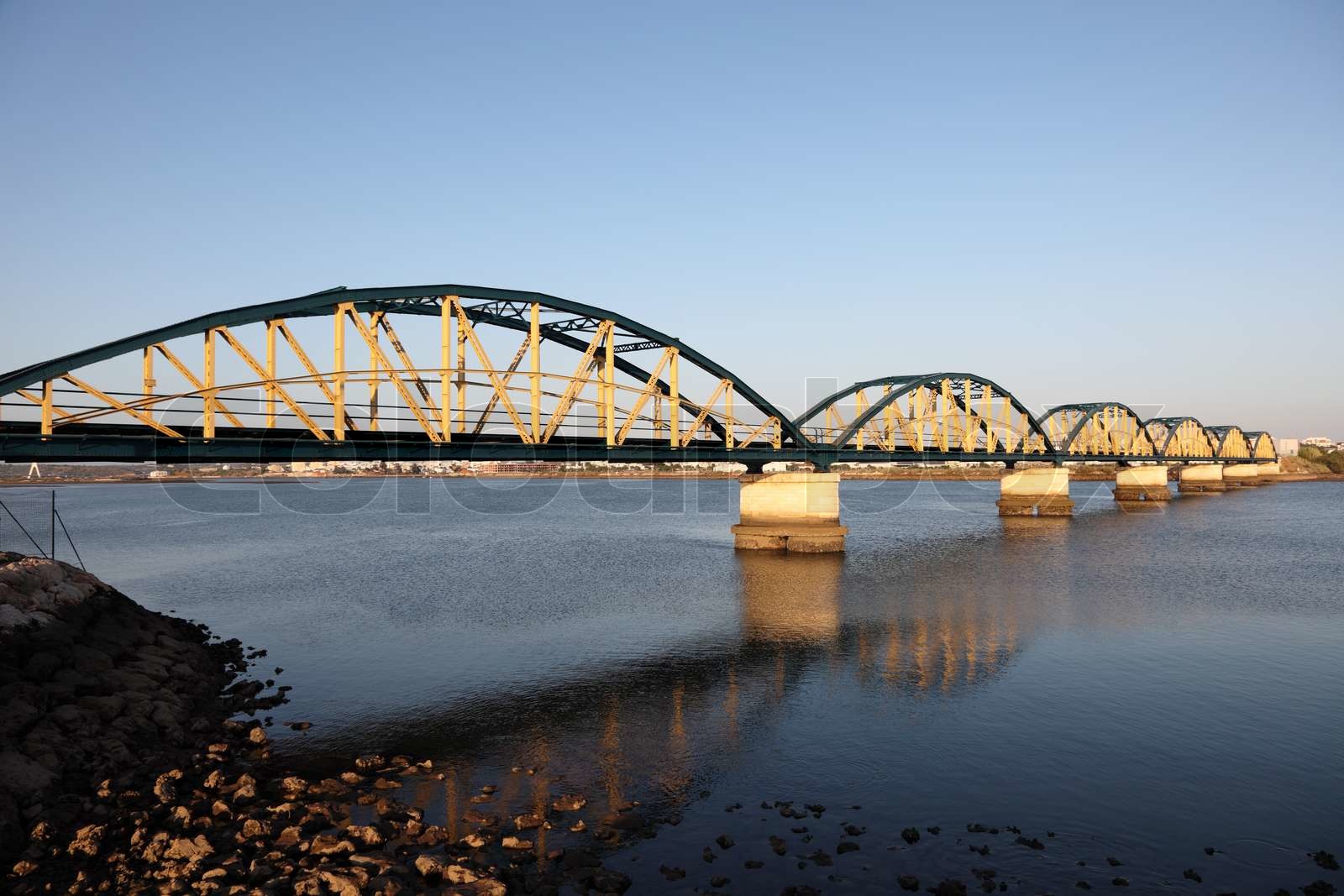 Old railway arch bridge in Portimao, Portugal | Stock image | Colourbox