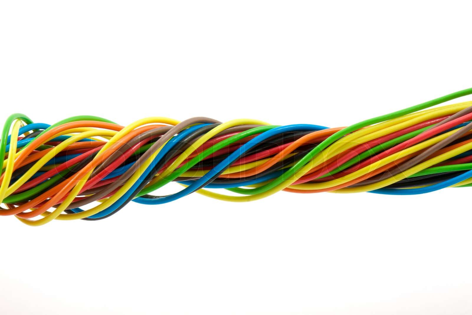 Bündel von Kabel-Farb- | Stock Bild | Colourbox