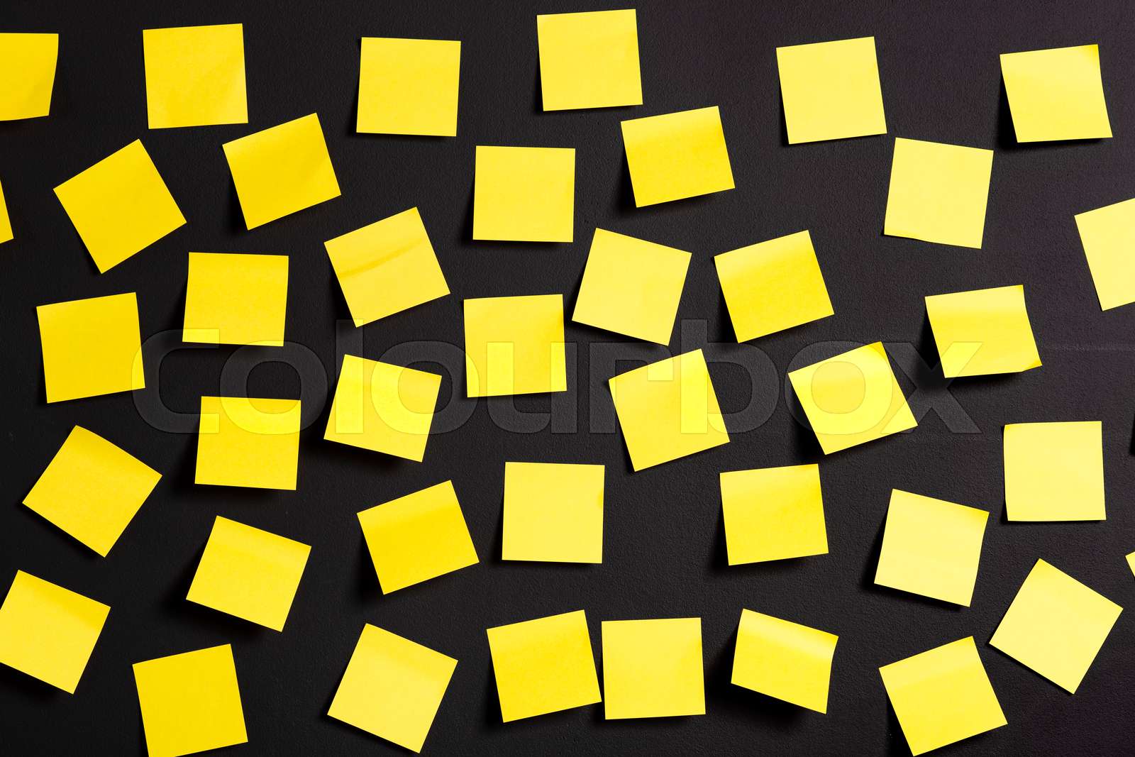 Yellow notes | Stock image | Colourbox