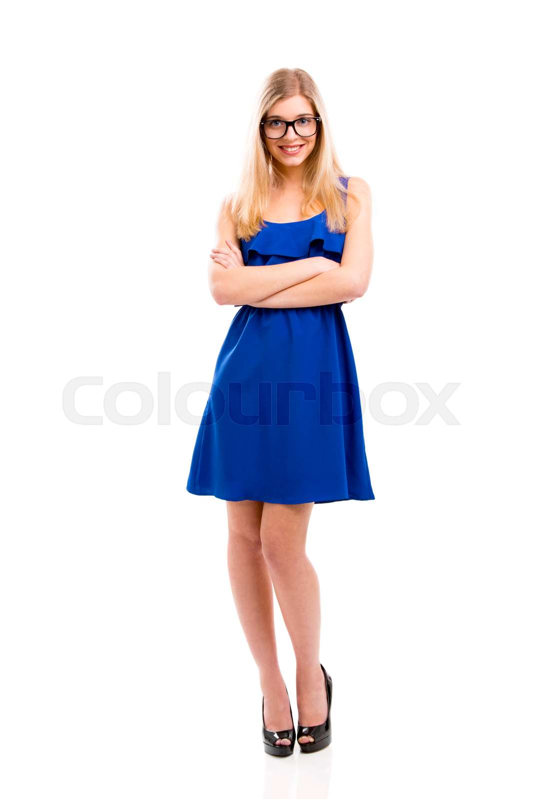 Beautiful Nerd Woman | Stock image | Colourbox