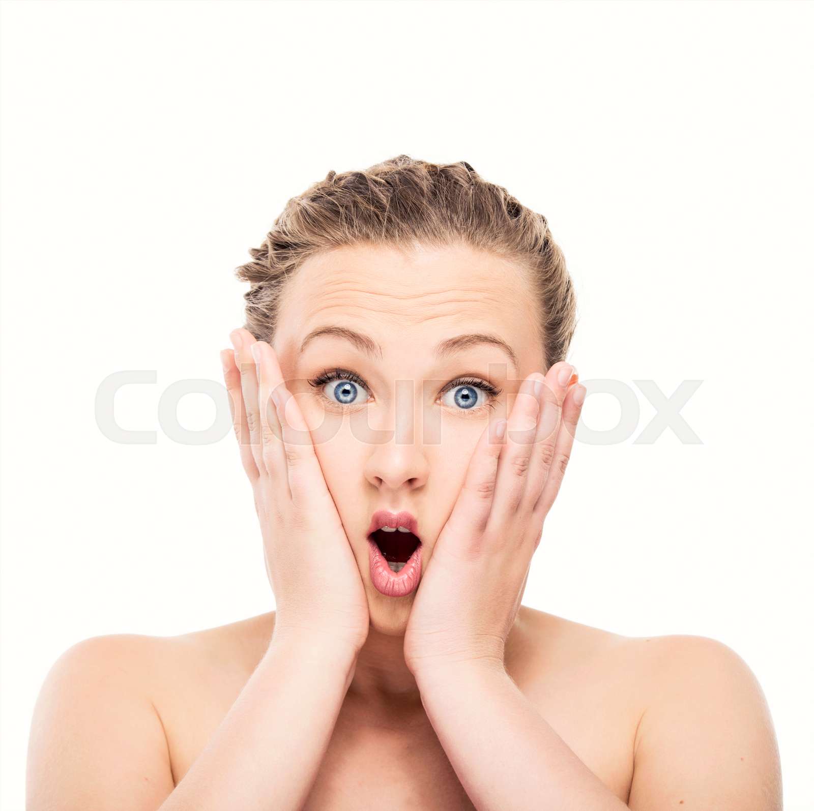 Astonished face | Stock image | Colourbox