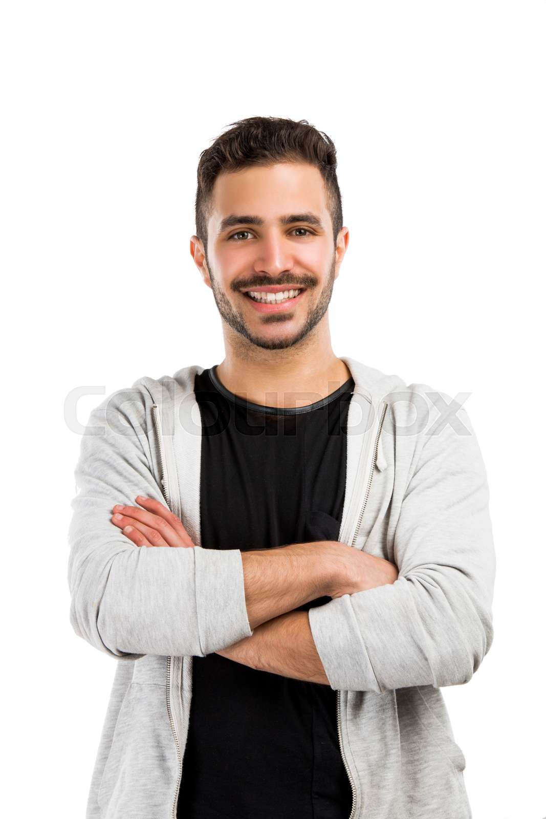 Smiling guy posing | Stock image | Colourbox