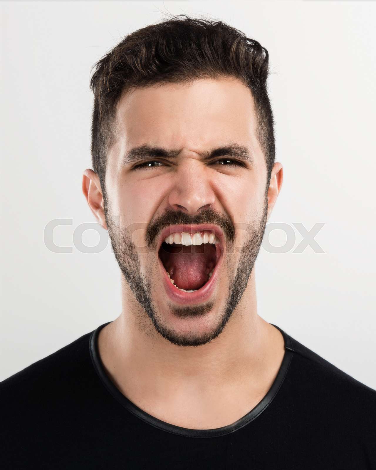 Man yelling | Stock image | Colourbox