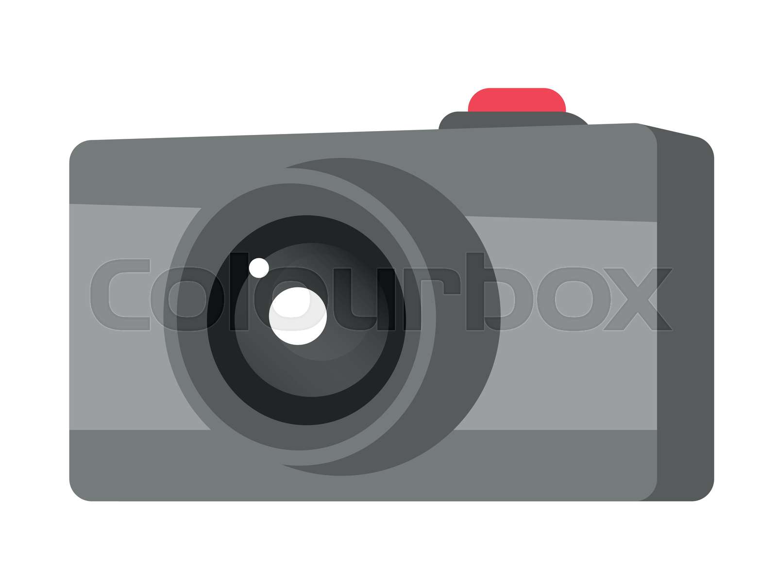 Digital photo camera vector cartoon illustration. | Stock vector ...