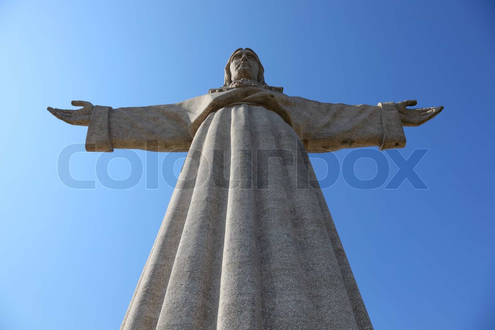 Jesus Kristus statue i Lissabon, Portugal | Stock foto | Colourbox