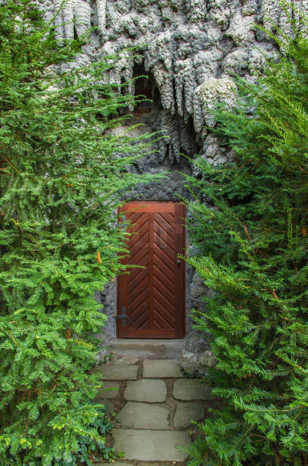 Door in Dripstone Wall (Wallenstein Palace) | Stock image | Colourbox