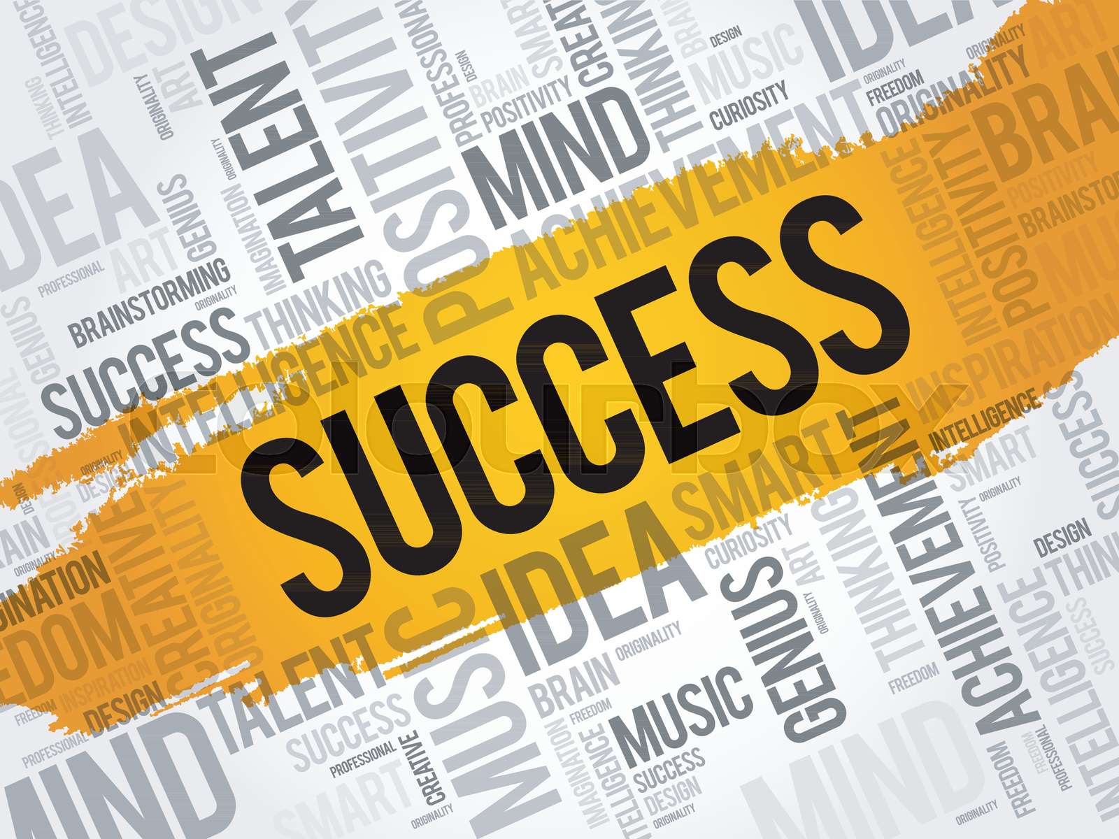 SUCCESS word cloud collage | Stock vector | Colourbox