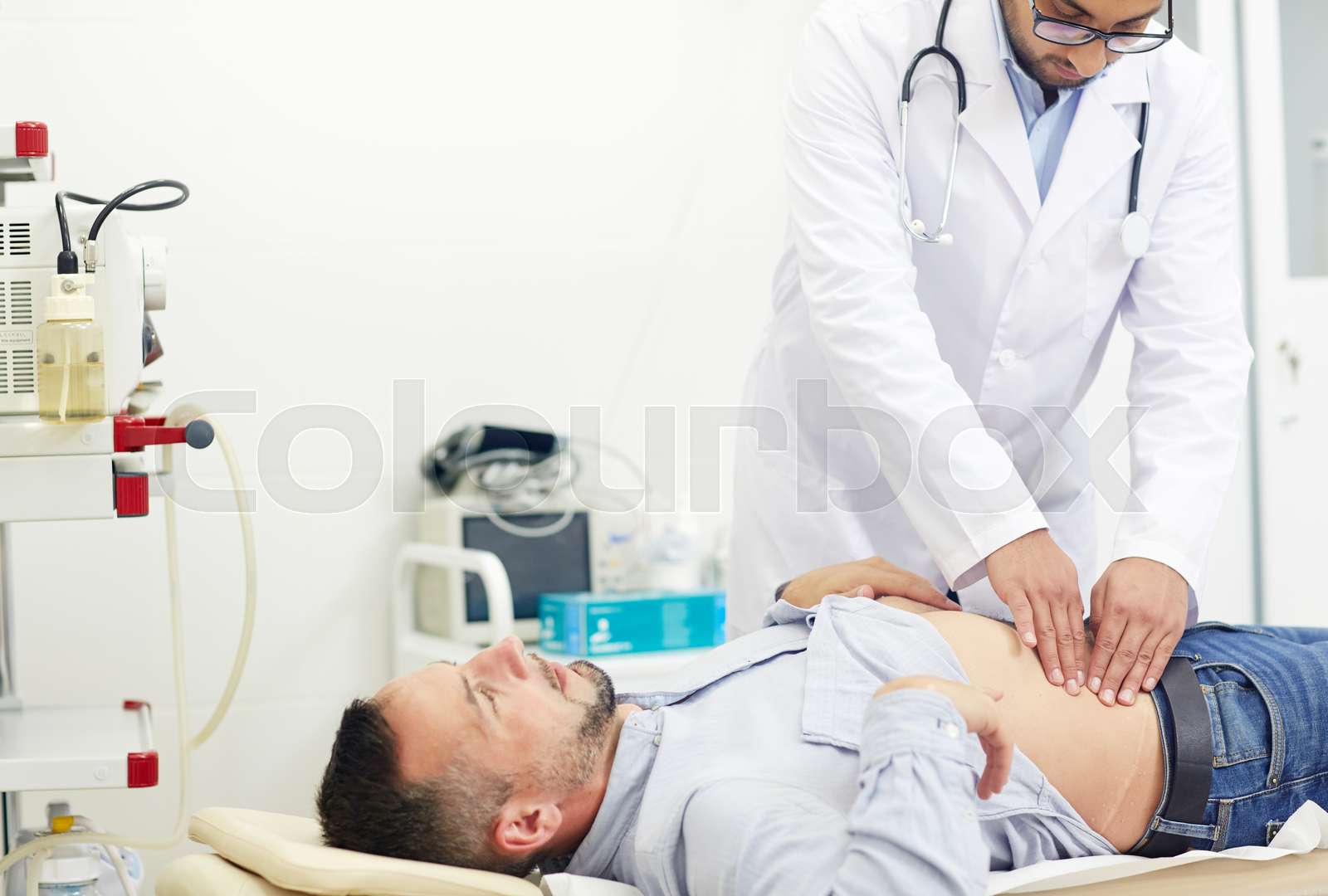 Doing Abdominal Palpation | Stock image | Colourbox