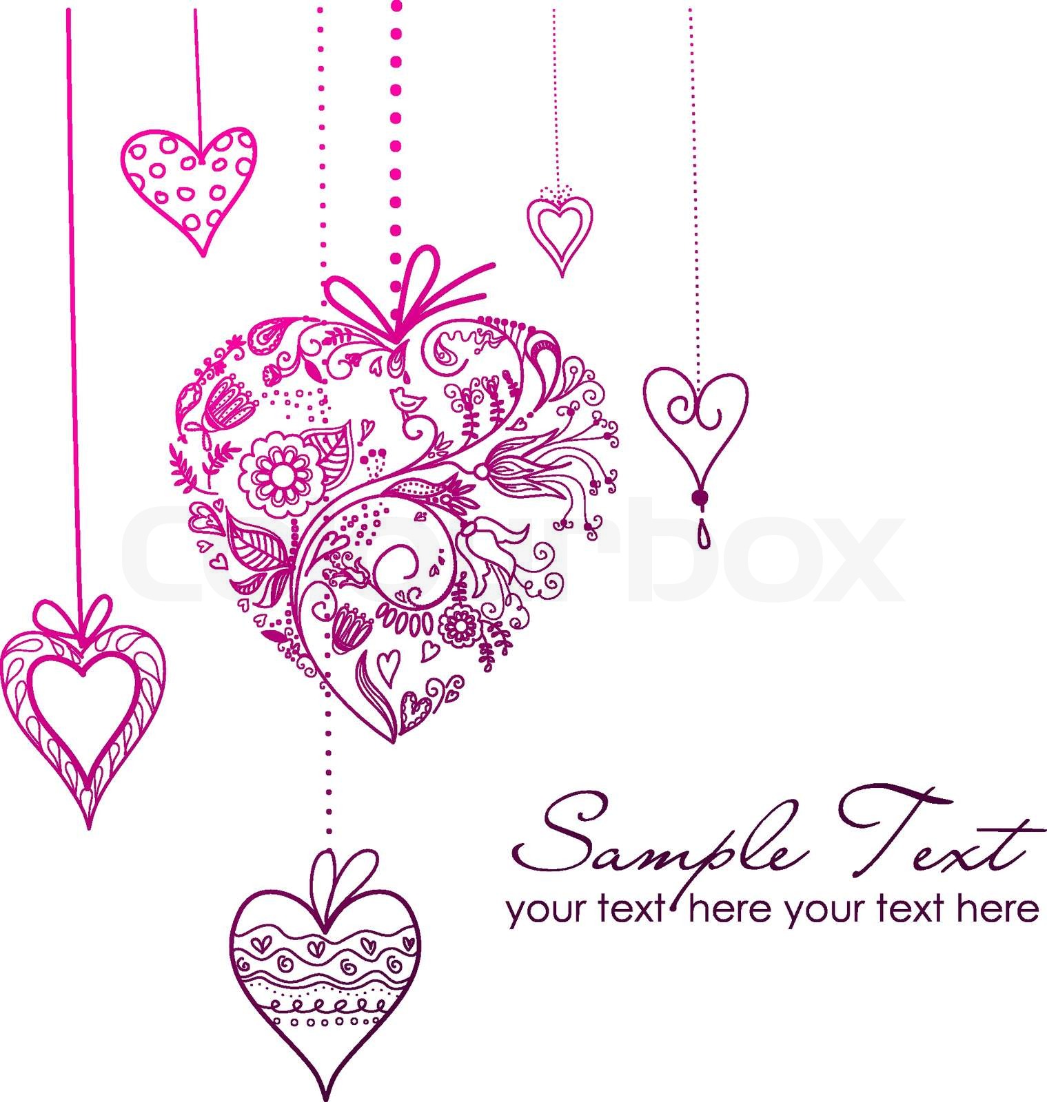 valentine card | Stock vector | Colourbox