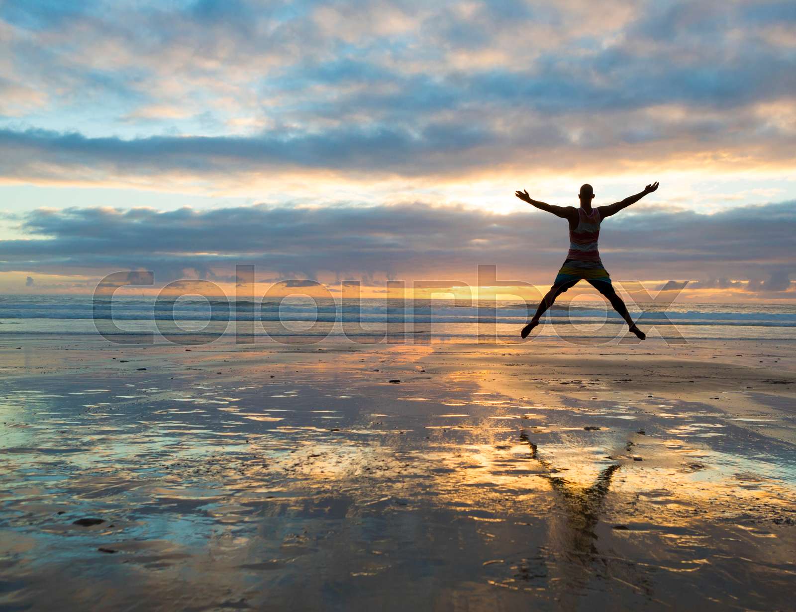 Freedom jump | Stock image | Colourbox