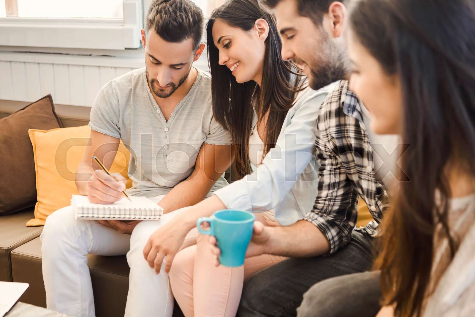 Meeting with friends | Stock image | Colourbox